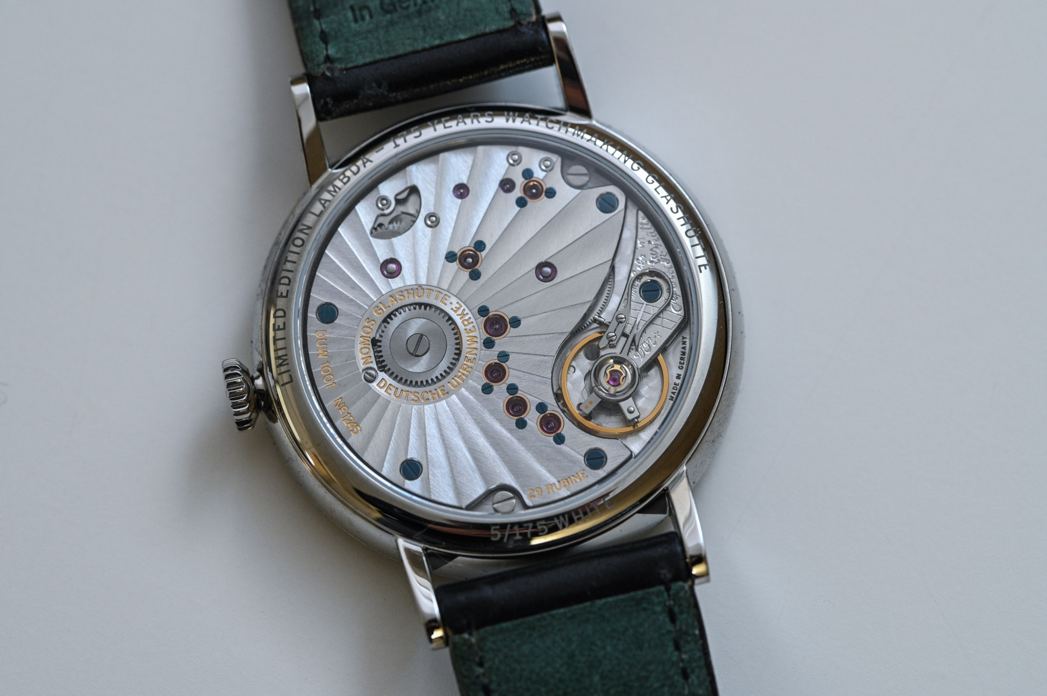 Video Review - The Nomos Lambda Steel 175 Years Glashutte models