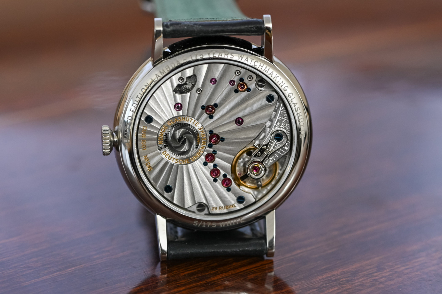 Video Review - The Nomos Lambda Steel 175 Years Glashutte models
