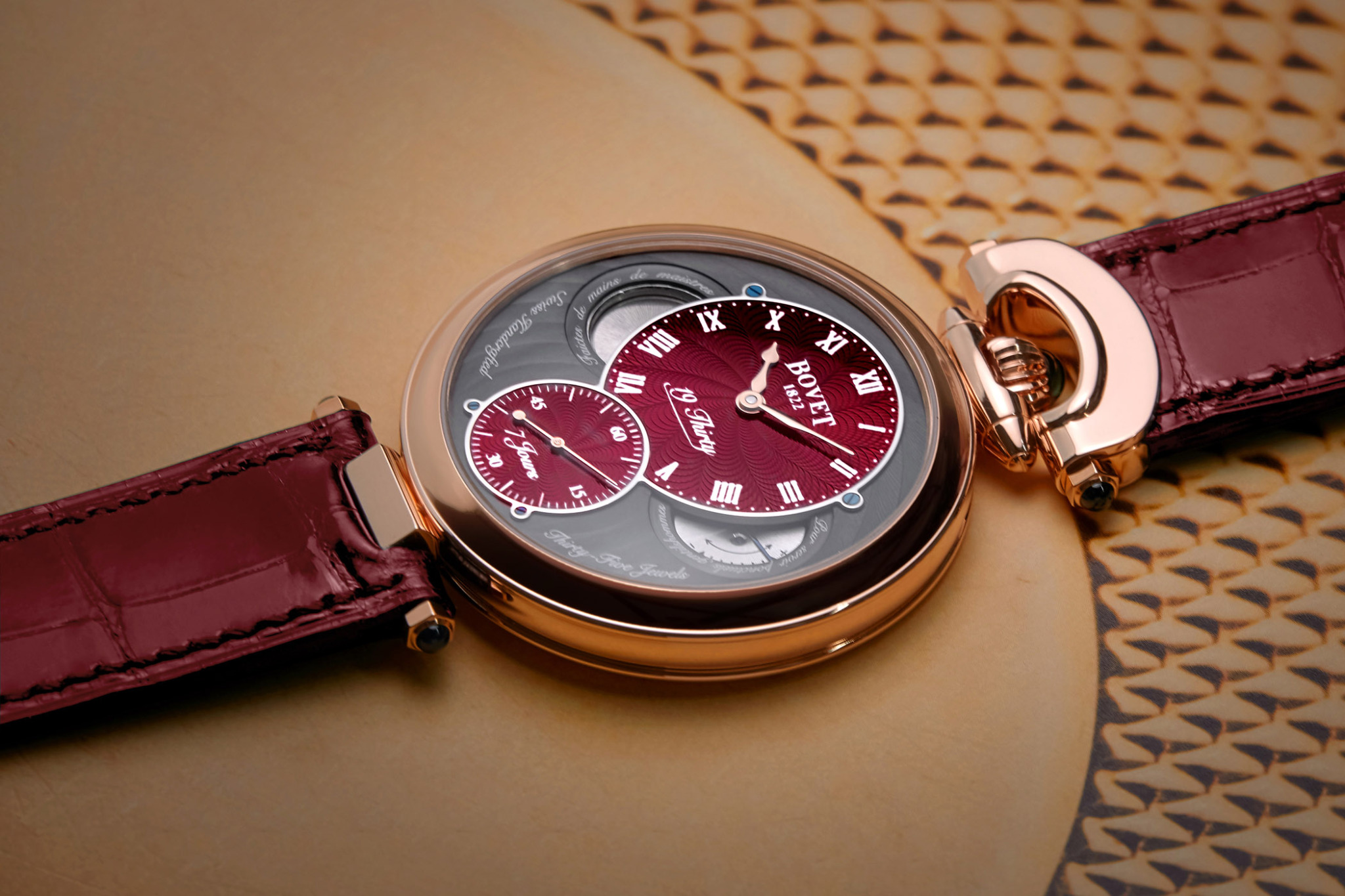 Introducing - Bovet Fleurier 19Thirty with Red Guilloché Dial (Price)