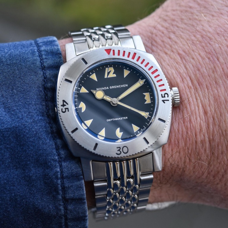 Nivada Grenchen Depthmaster Pacman Re-Edition Dive Watch Hands-On