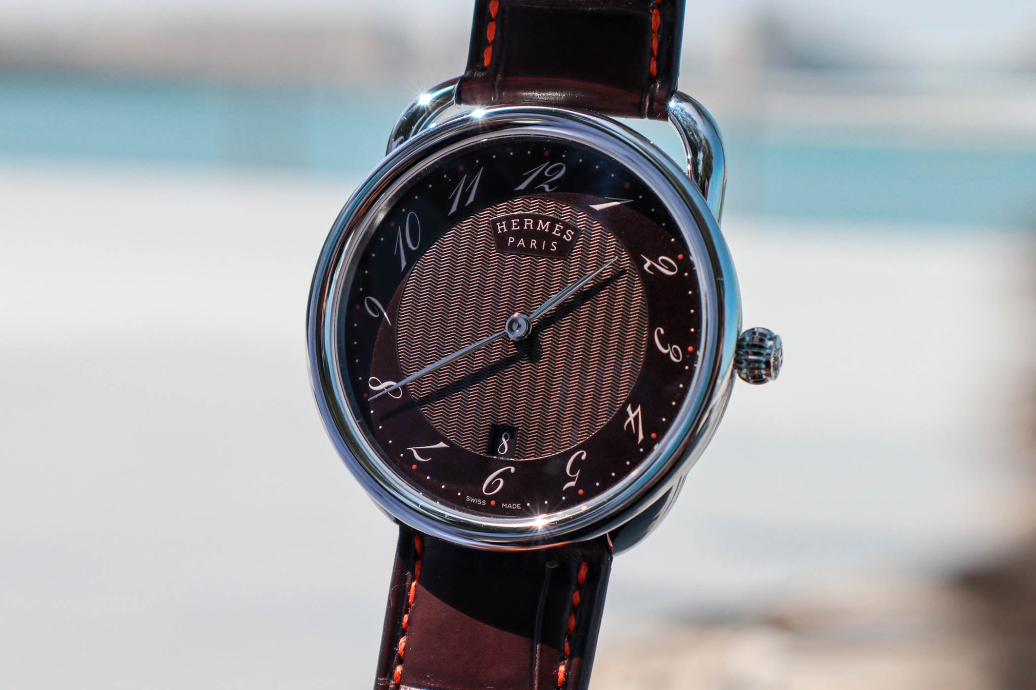 Introducing - Hermes Arceau Brown Dial for Qatar Watch Club (Price)