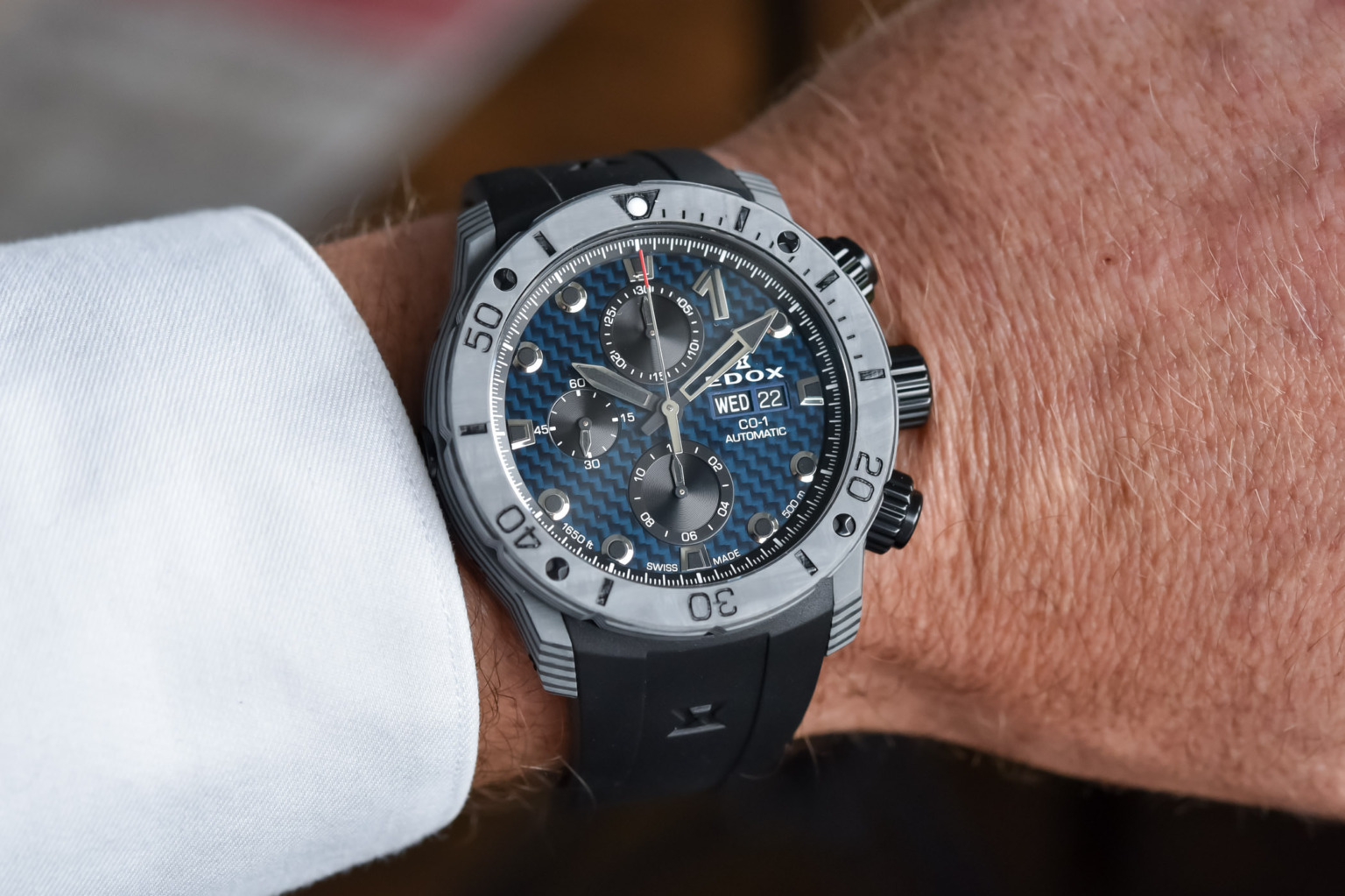 Hands-On - Edox CO-1 Carbon Chronograph Automatic (Price)
