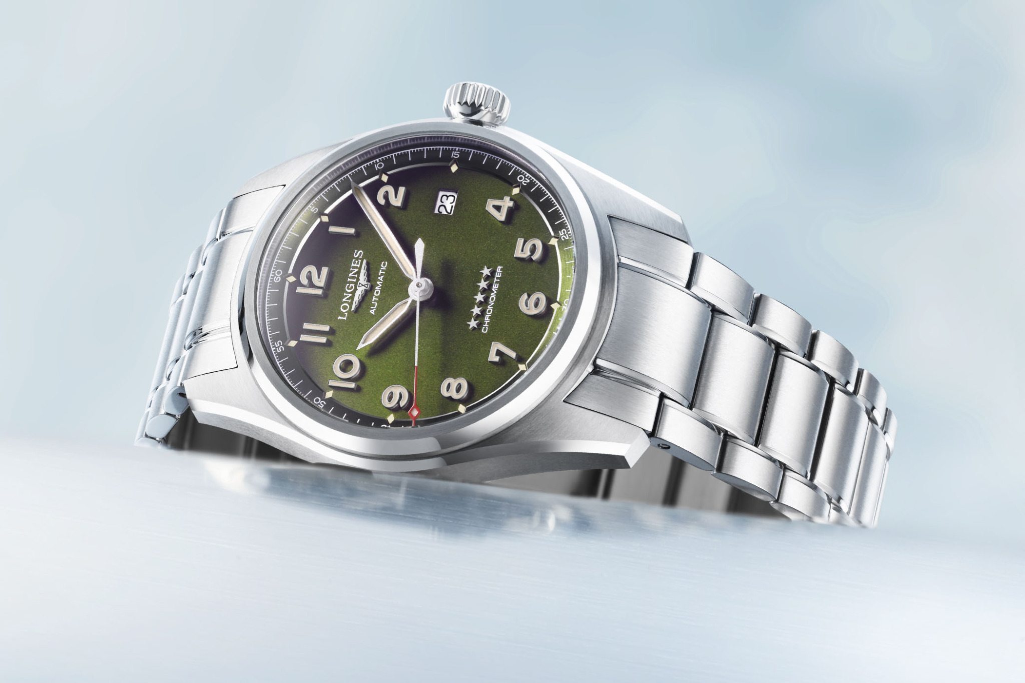 Introducing - Longines Spirit Green Dial Time-and-Date Watches
