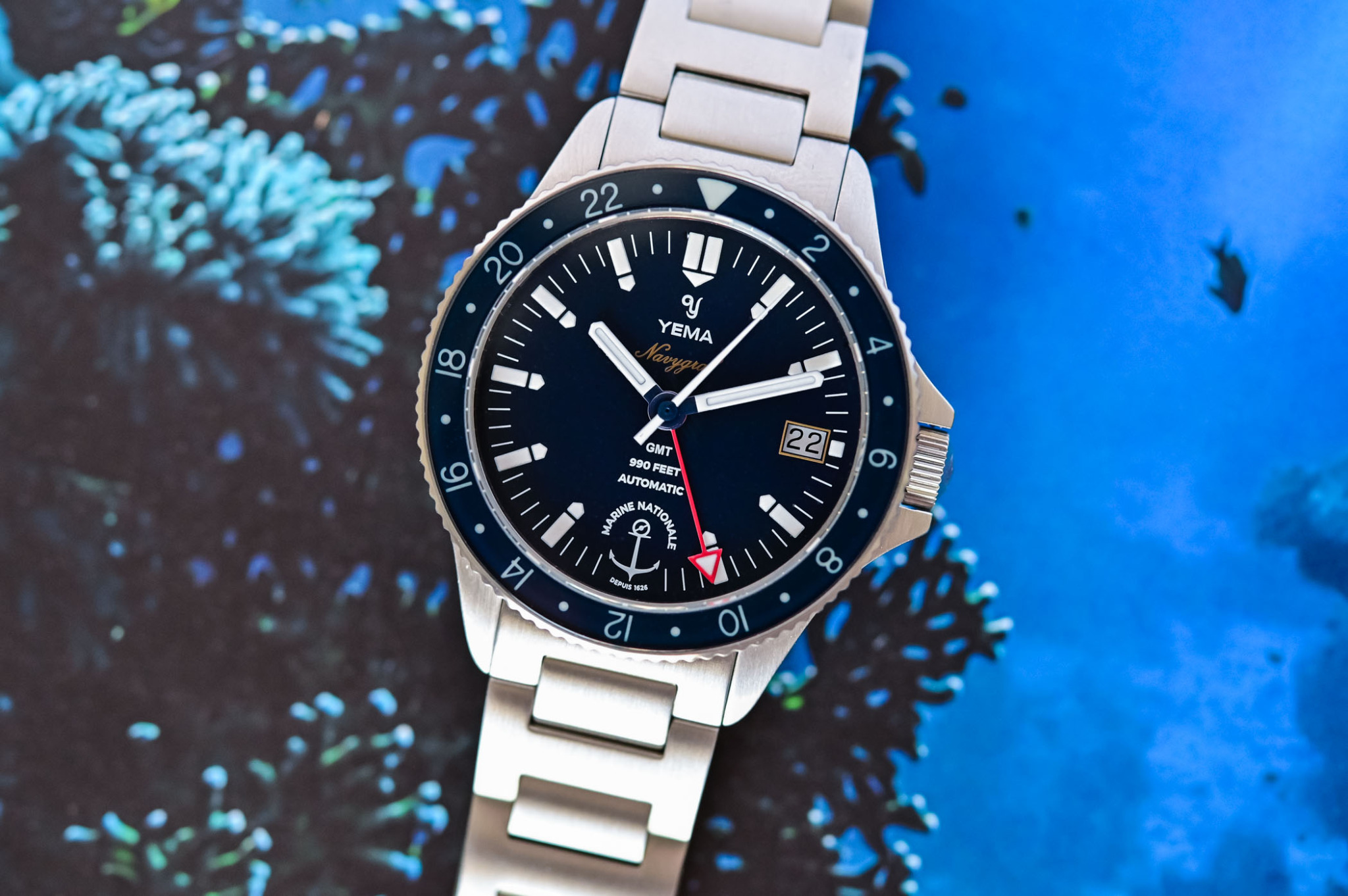 Review - Yema Navygraf Marine Nationale GMT (Specs & Price)