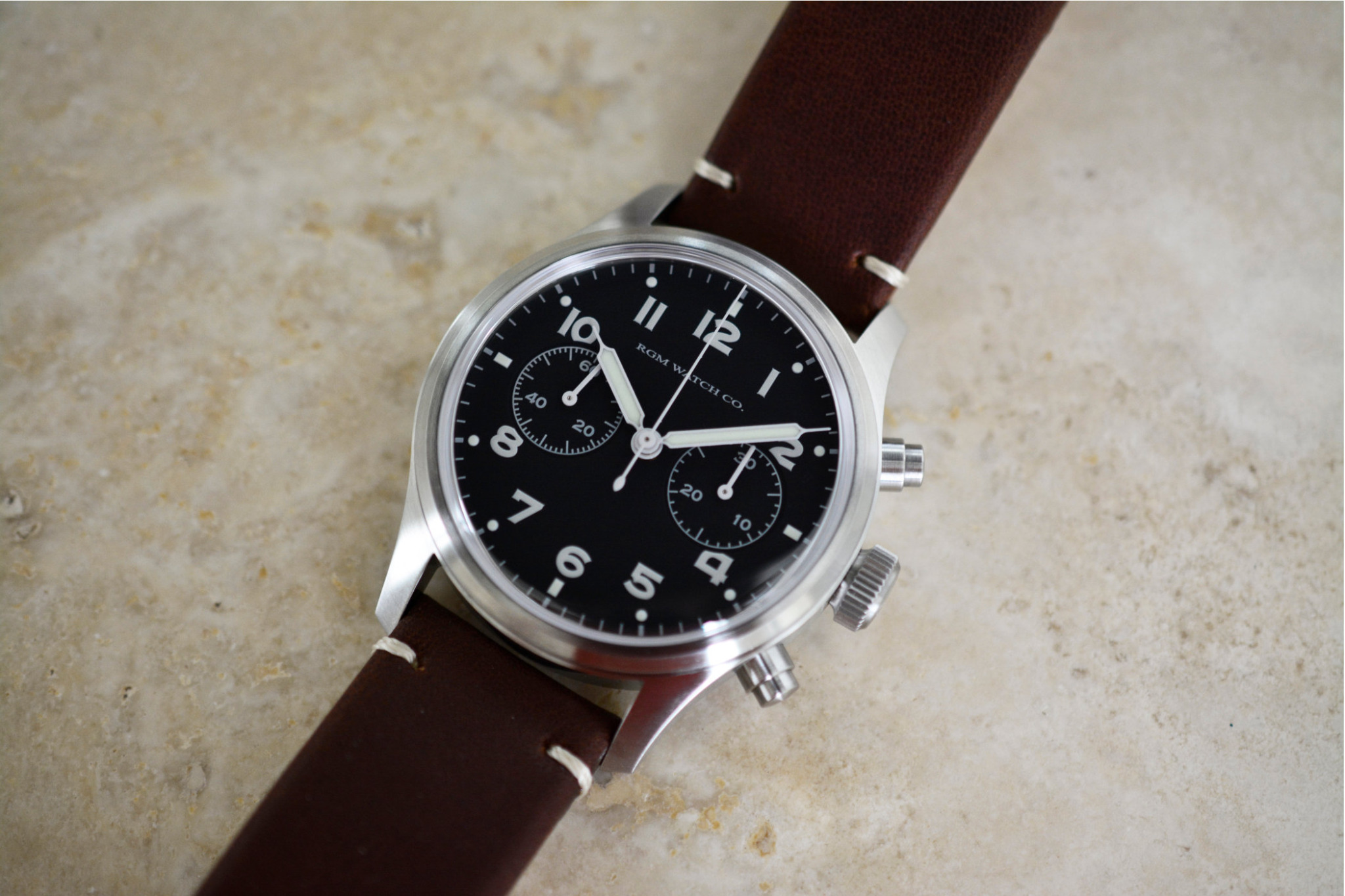 The RGM Model 600 Chronograph - Monochrome Watches