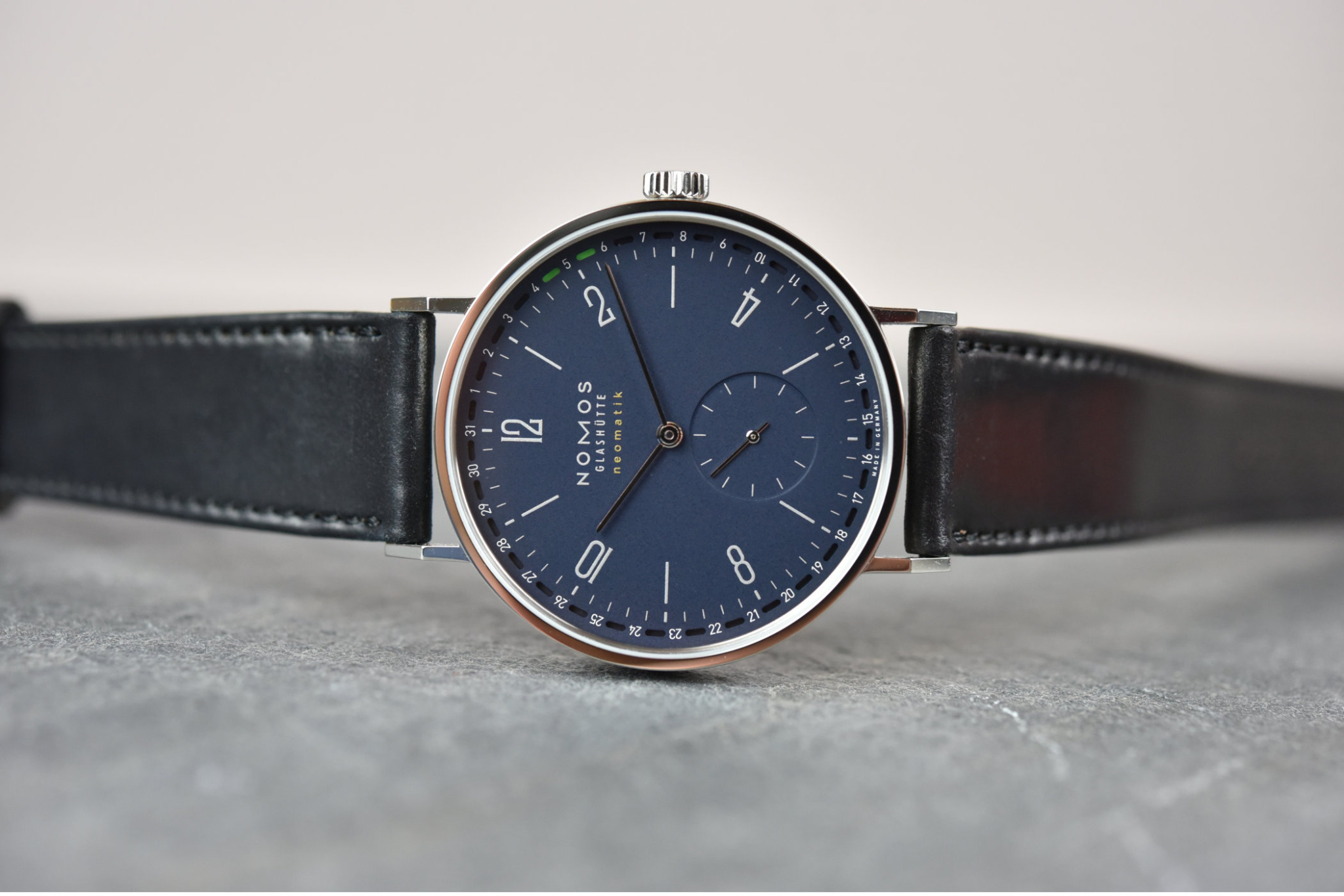 Nomos Tangente Neomatik 41 Update Midnight Blue - Monochrome Watches