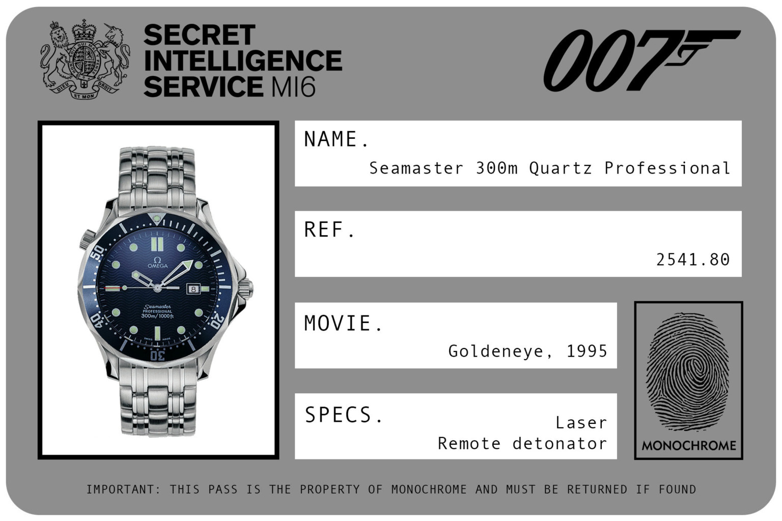 Retrospective - All OMEGA Watches Worn in James Bond 007 Movies