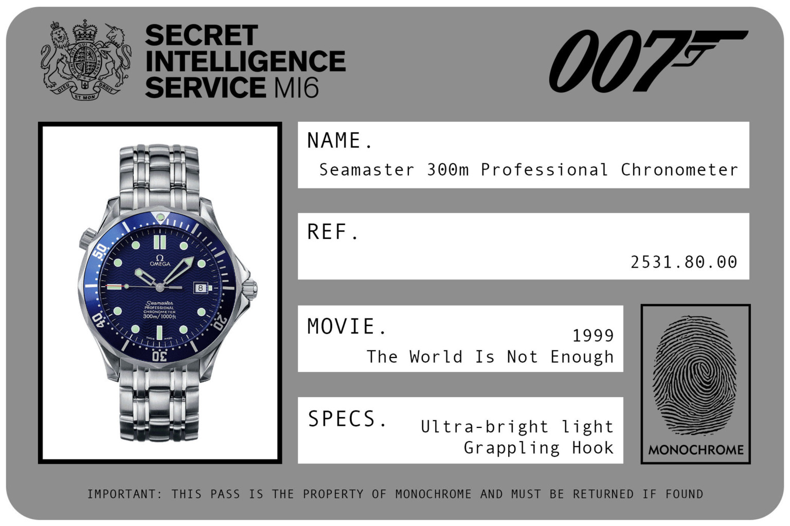 Retrospective - All OMEGA Watches Worn in James Bond 007 Movies