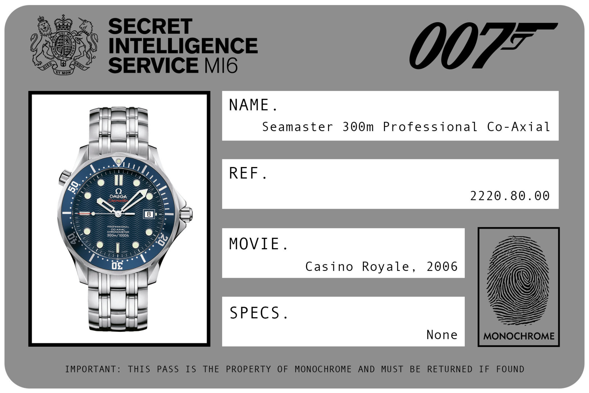 Retrospective - All OMEGA Watches Worn in James Bond 007 Movies
