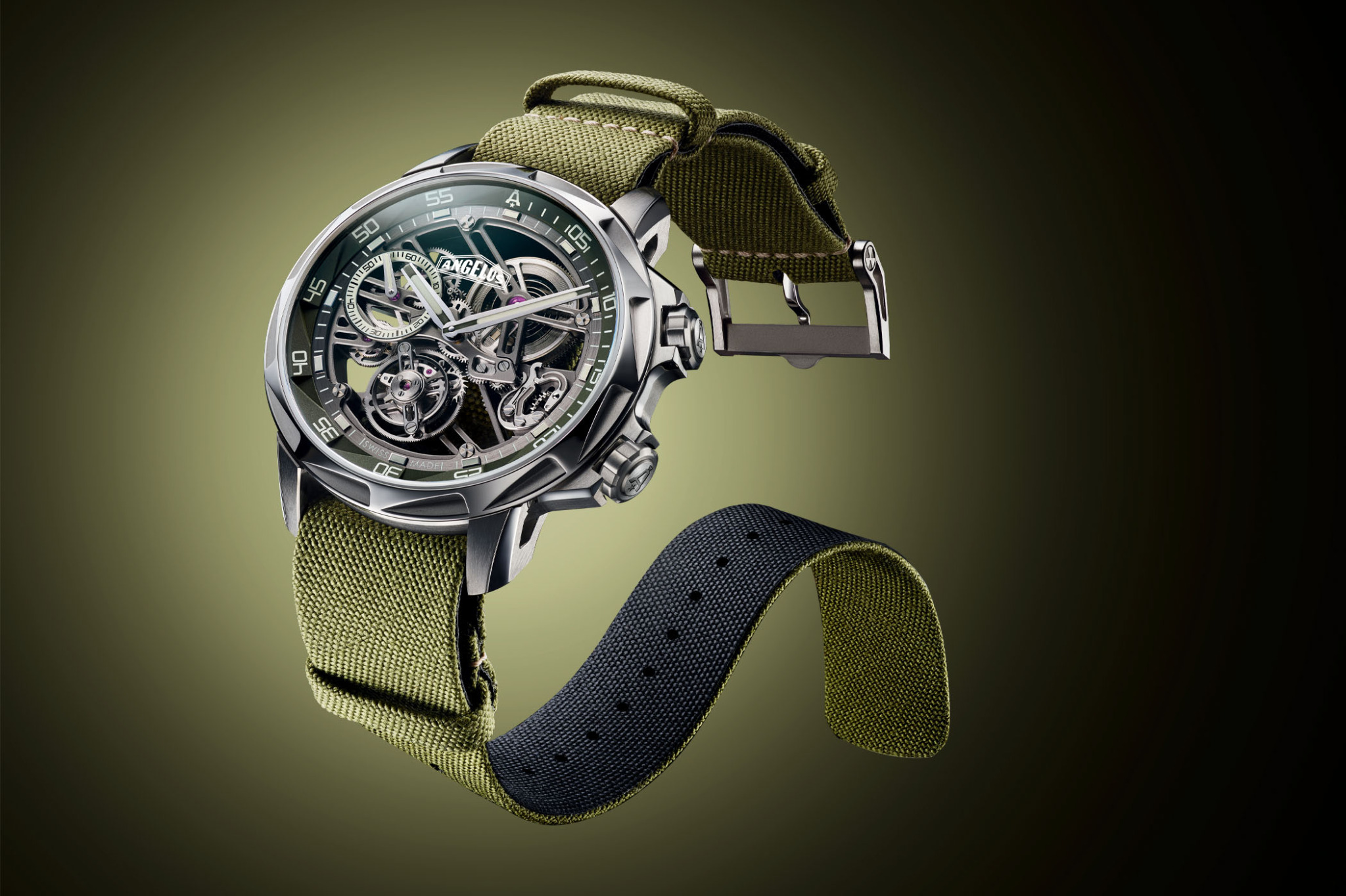 Introducing Angelus U53 Tourbillon Dive Watch Khaki Green - Specs, Price