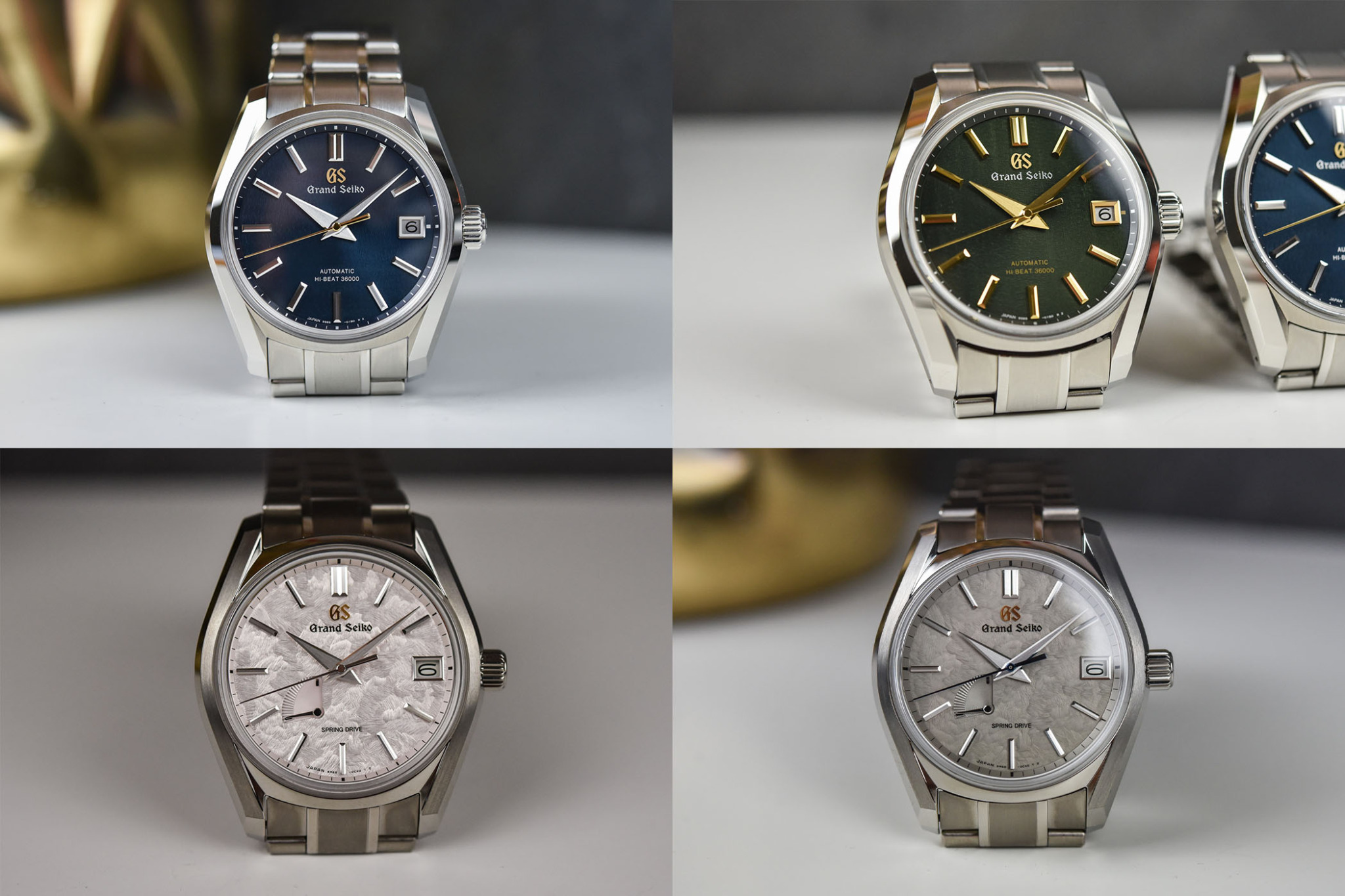 Grand Seiko 4 Seasons SBGH271, SBGH273, SBGA413 & SBGA415