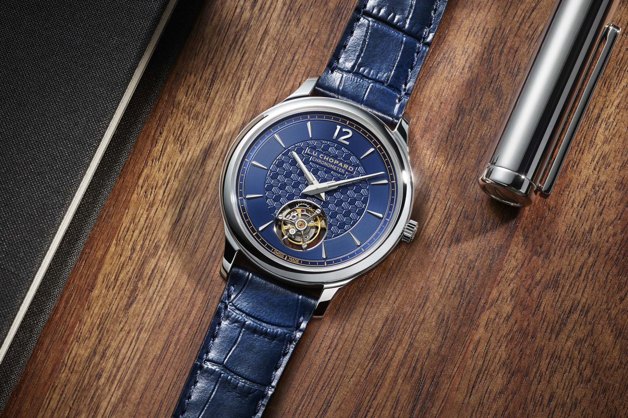 Introducing Chopard L.U.C Flying T Twin White Gold & Blue Dial