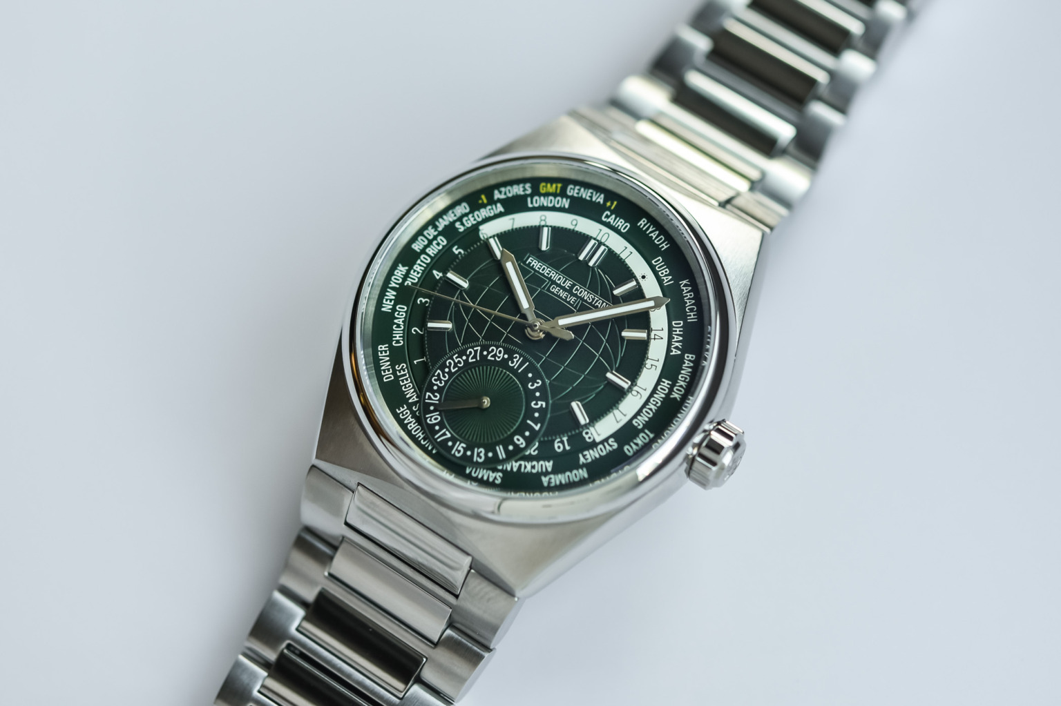The Frederique Constant Highlife Emerald Worldtimer & Tourbillon QP