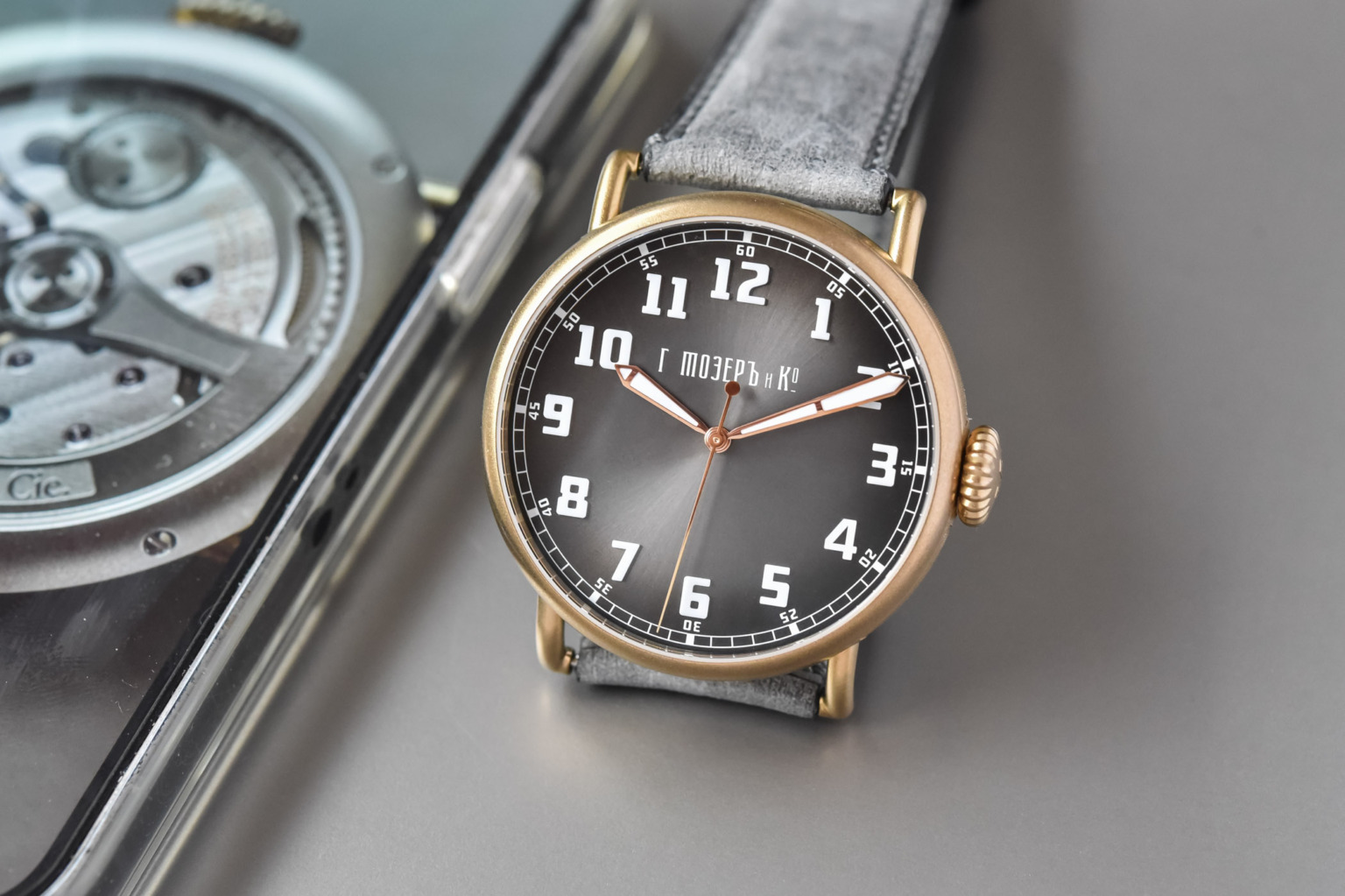 The vintage styled H. Moser & Cie Heritage get a bronze overhaul