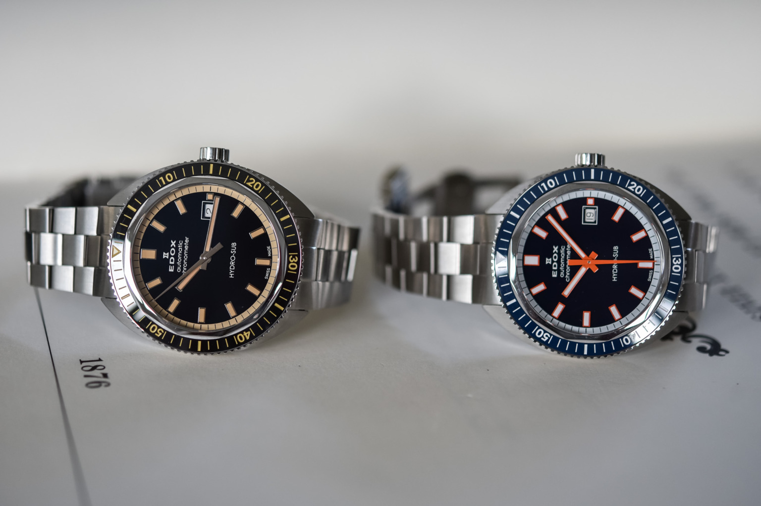 Edox is bringing back the Hydro-Sub name with three L.E. models.