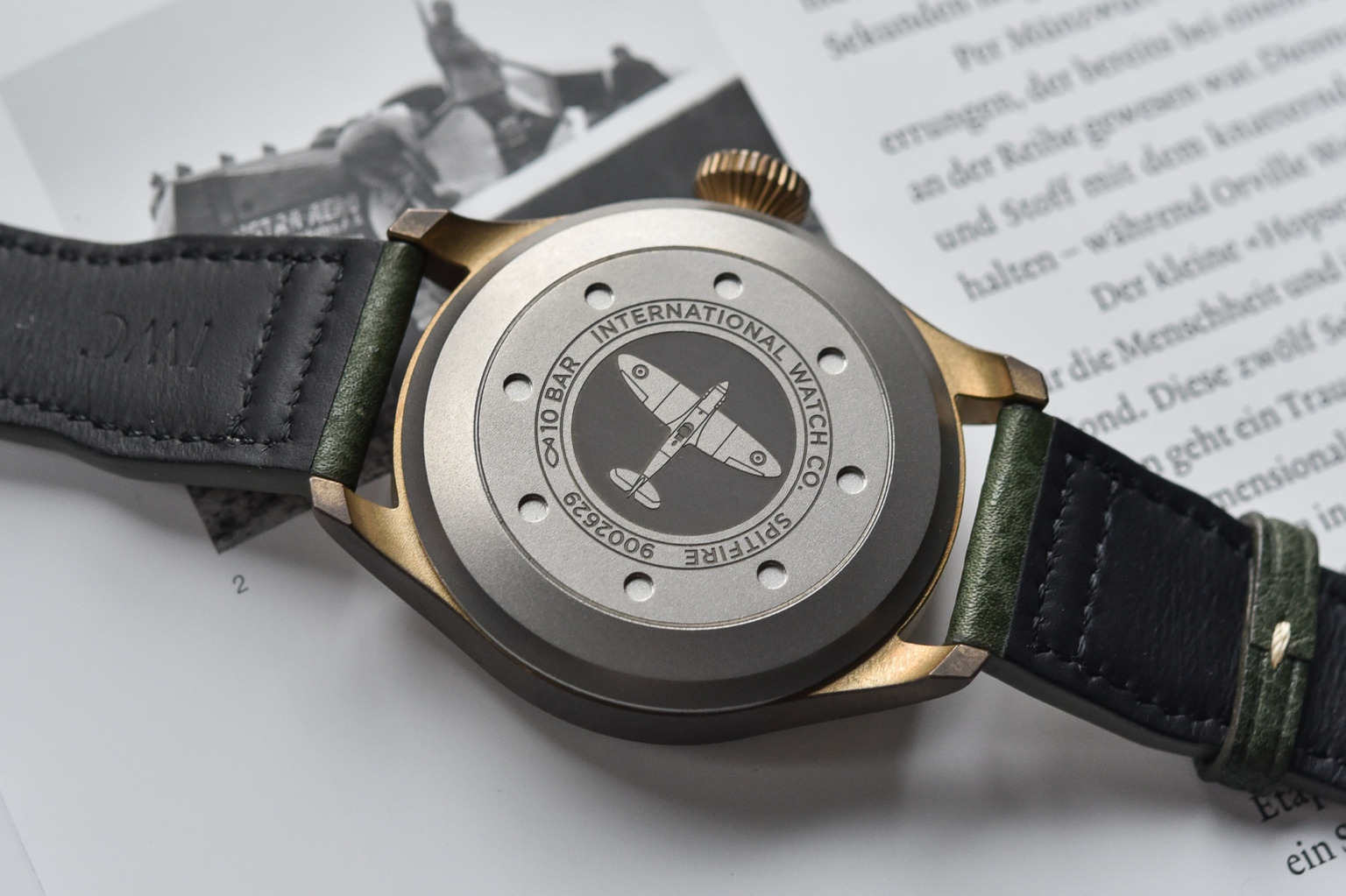 Hands-On IWC Big Pilot's Watch 43 Spitfire Titanium IW329701 & Bronze ...