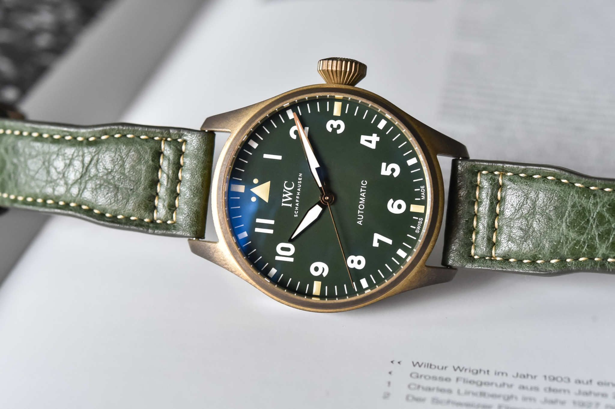 Hands-On IWC Big Pilot's Watch 43 Spitfire Titanium IW329701 & Bronze ...