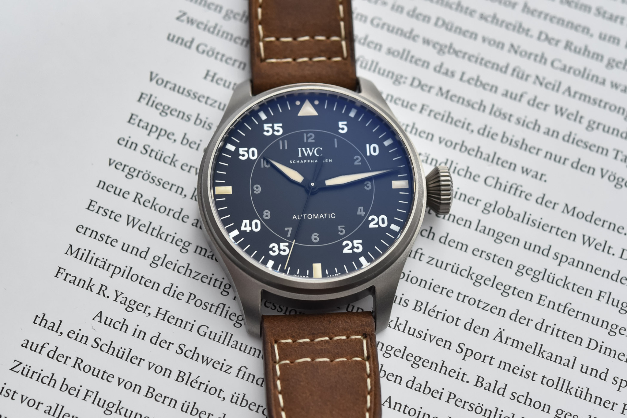 Hands-On IWC Big Pilot's Watch 43 Spitfire Titanium IW329701 & Bronze ...