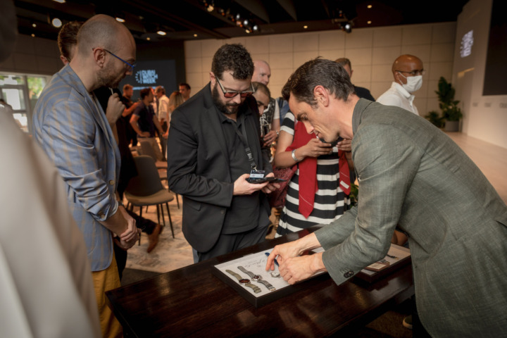 Interview Edouard Meylan CEO Moser & Cie during Dubai Watch Week