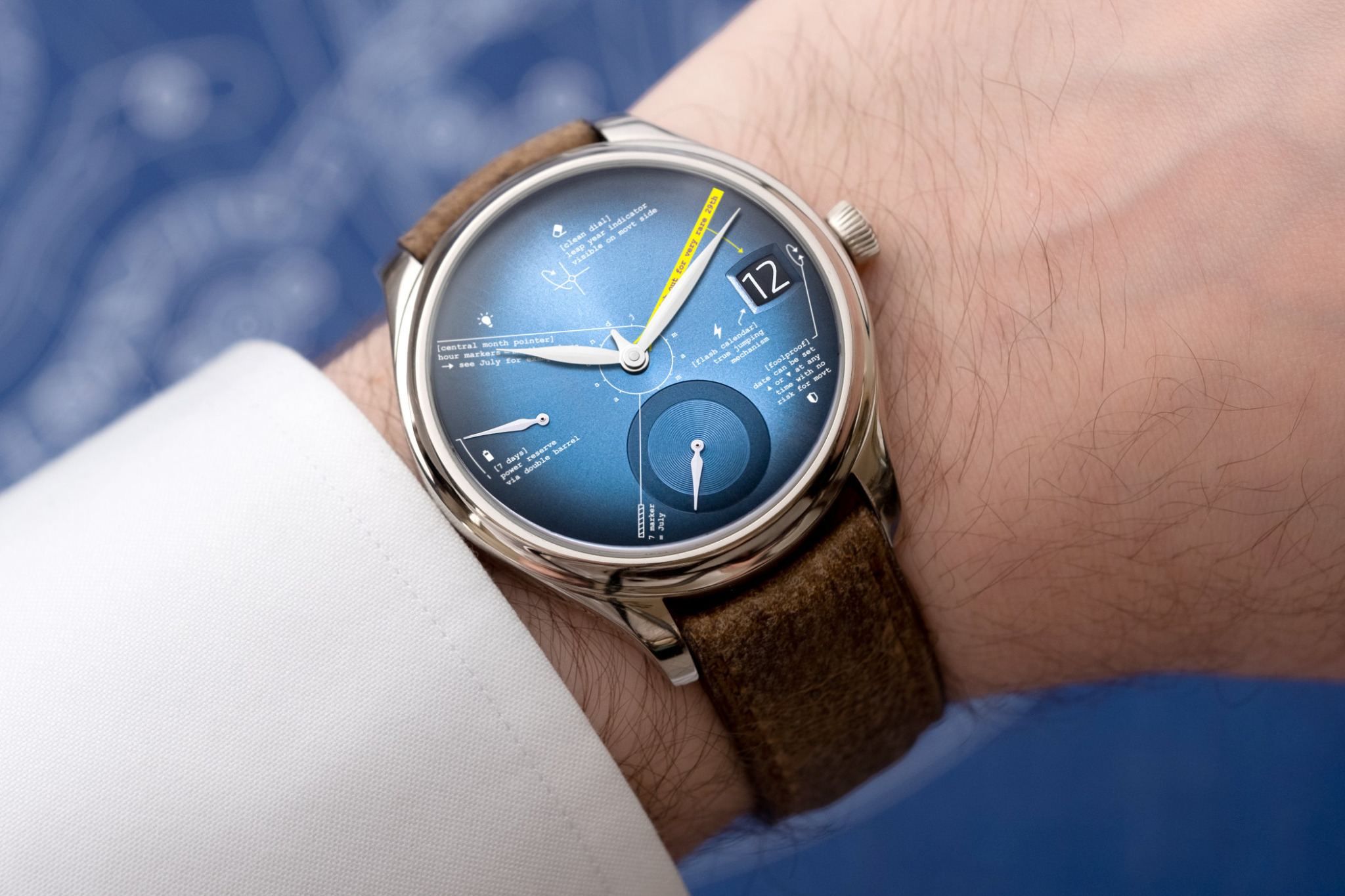 Introducing Moser Endeavour Perpetual Calendar Funky Blue & Tutorial