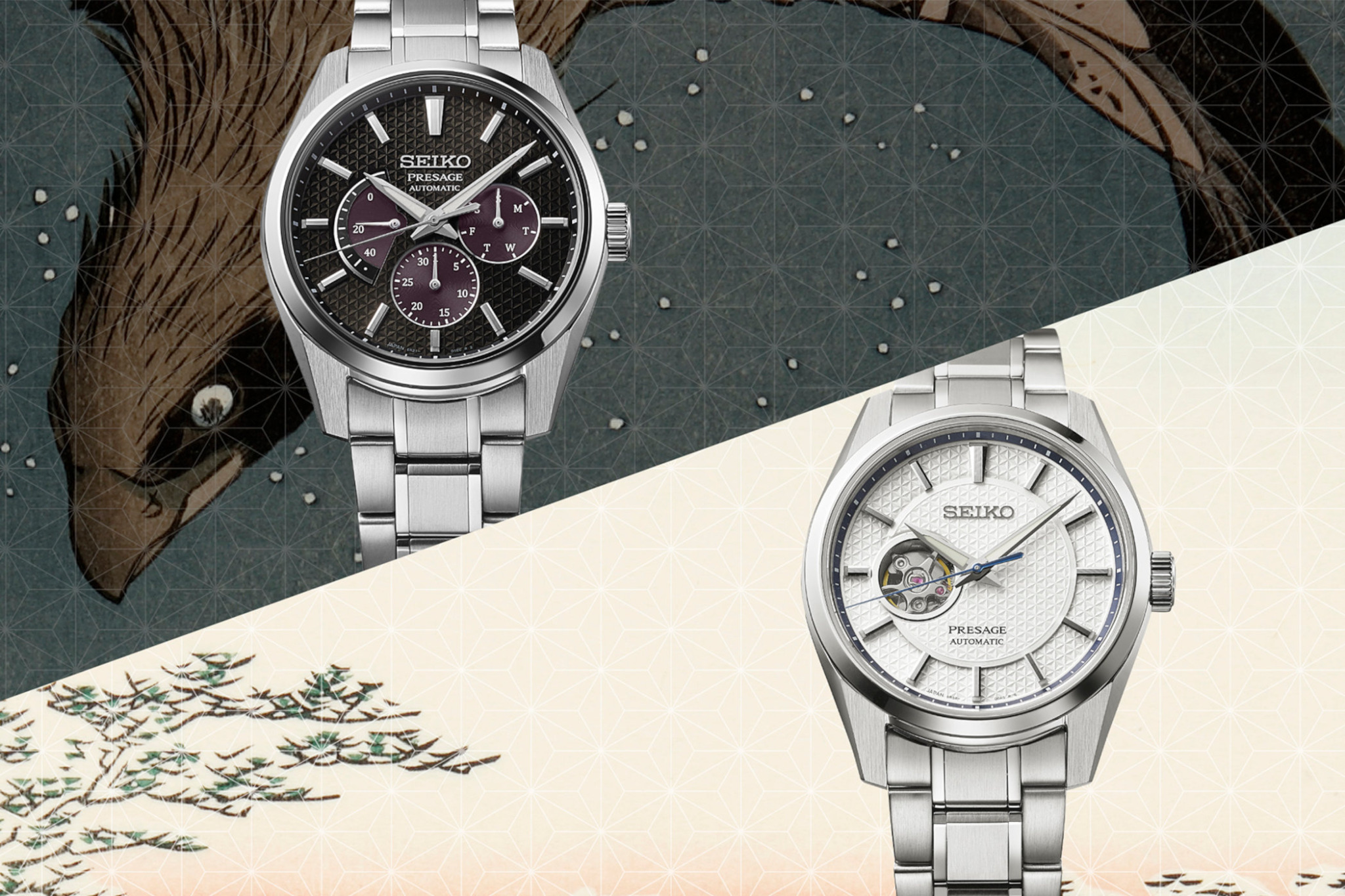 Seiko expands the stylish Presage Sharp Edged Series with 5 new models.
