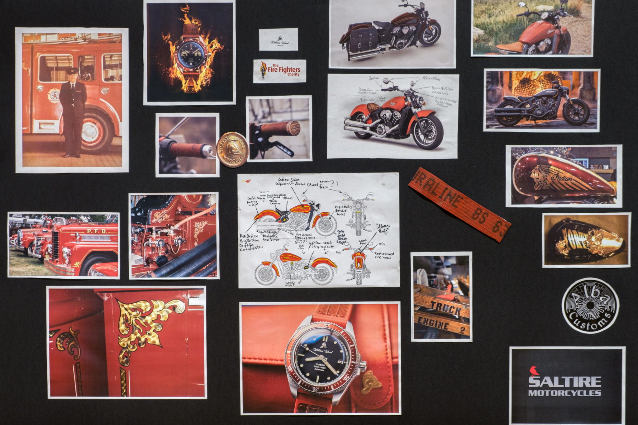 William Wood Watches and Saltire Motorcycles built a unique charity bike