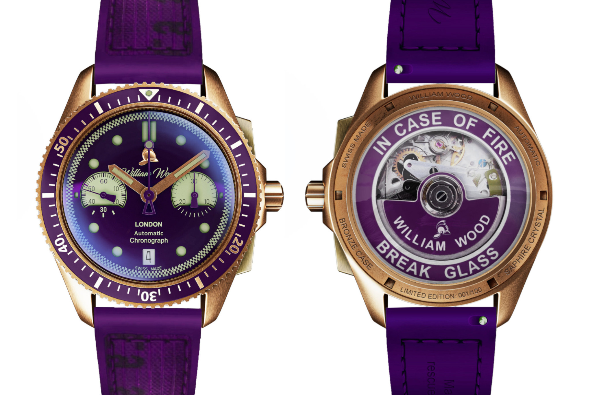 William Wood introduces the Triump Chronograph Bronze Jubilee