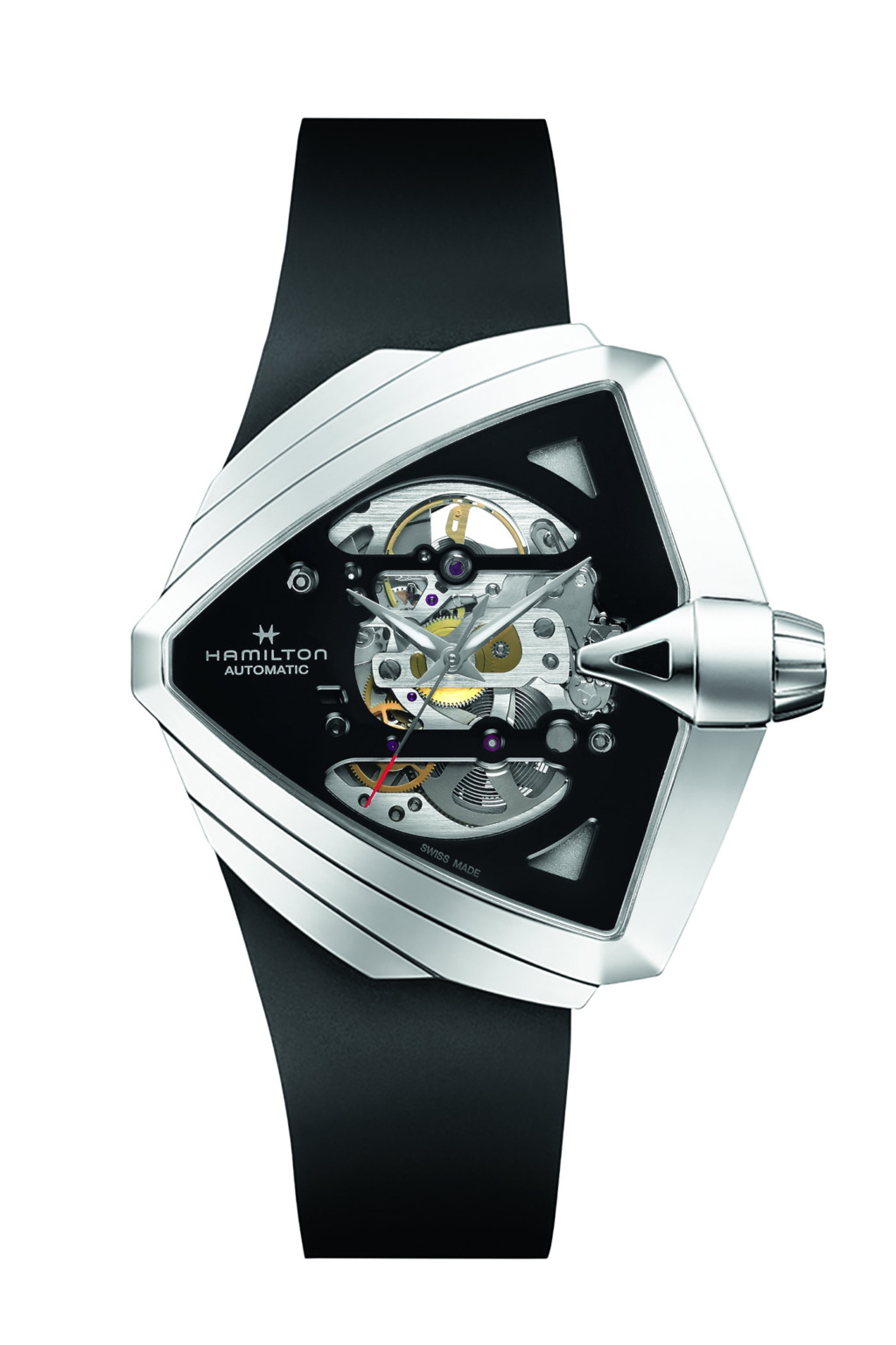 Hamilton gives the Ventura XXL a skeletonized movement and dial.