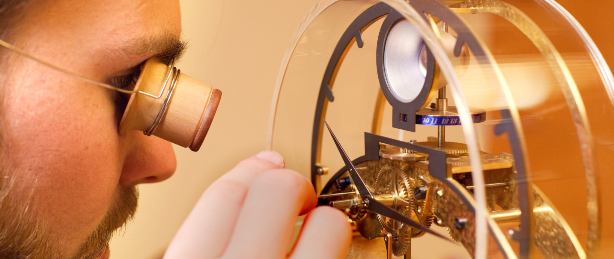 A young Frenchman pursuing a career in clock- & watchmaking.