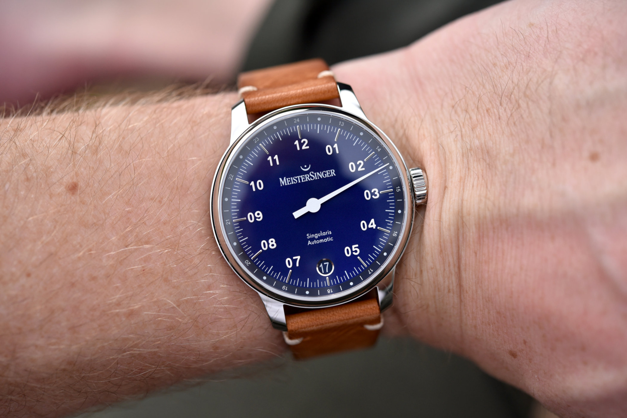 The MeisterSinger Singularis is the brand's top single-handed watch.