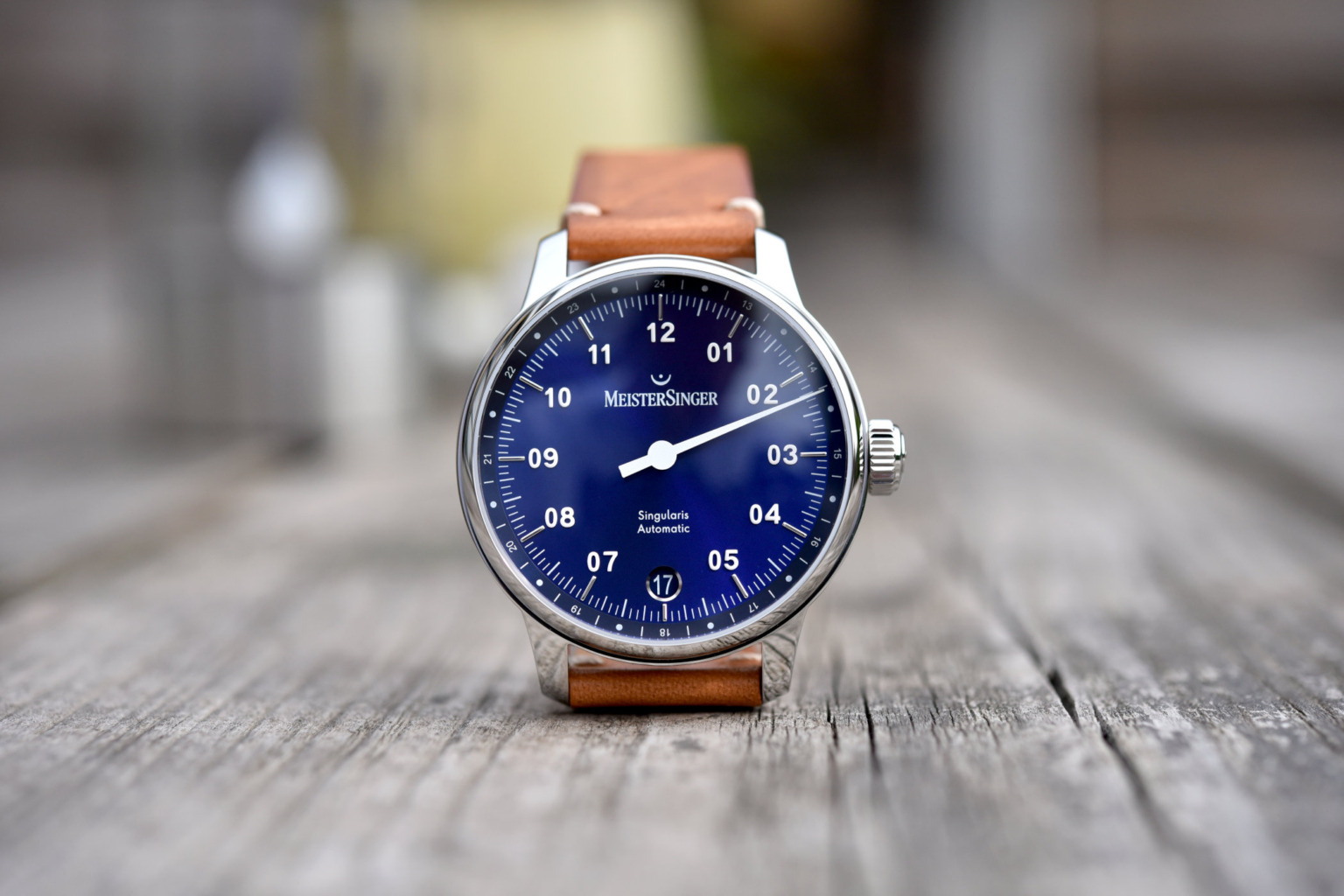 The MeisterSinger Singularis is the brand's top single-handed watch.