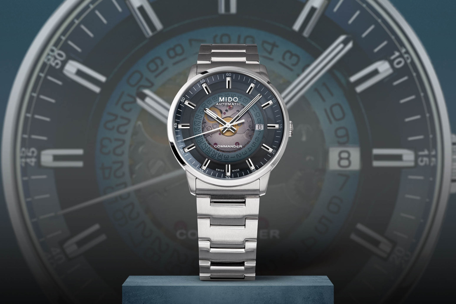 Introducing Mido Commander Gradient Caliber 80 Denim Blue Dial