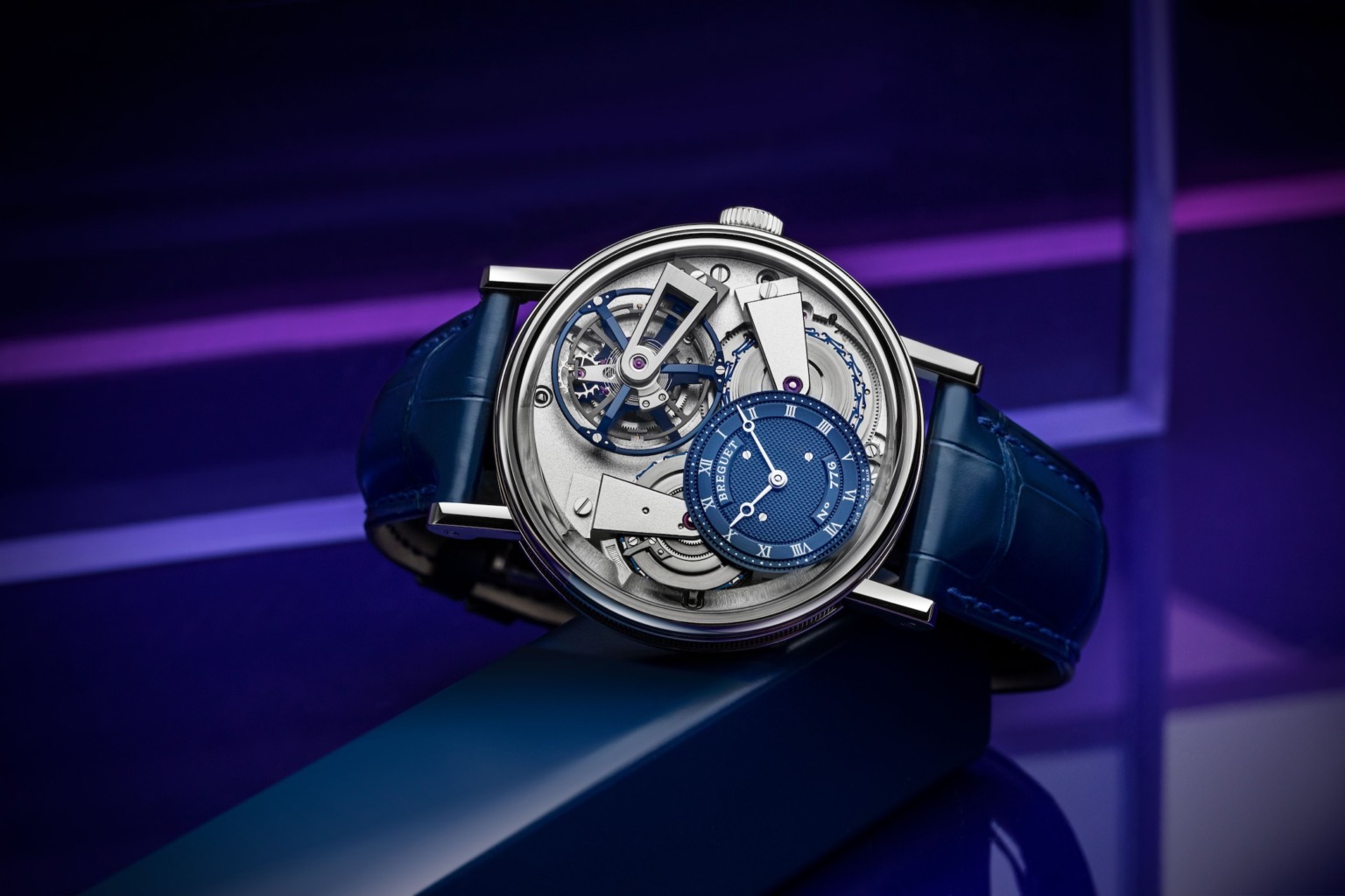 Introducing - Breguet Tradition 7047 Fusée-Chain Tourbillon Platinum/Blue