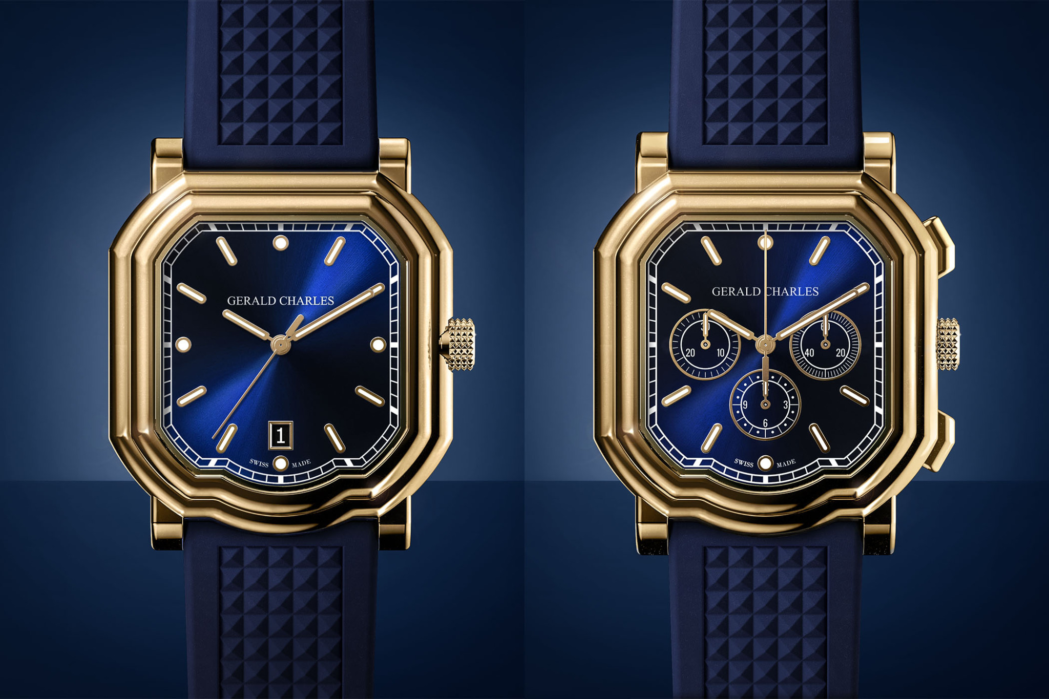 Introducing Gerald Charles Maestro Ultra-Thin and Chronograph Blue Dial