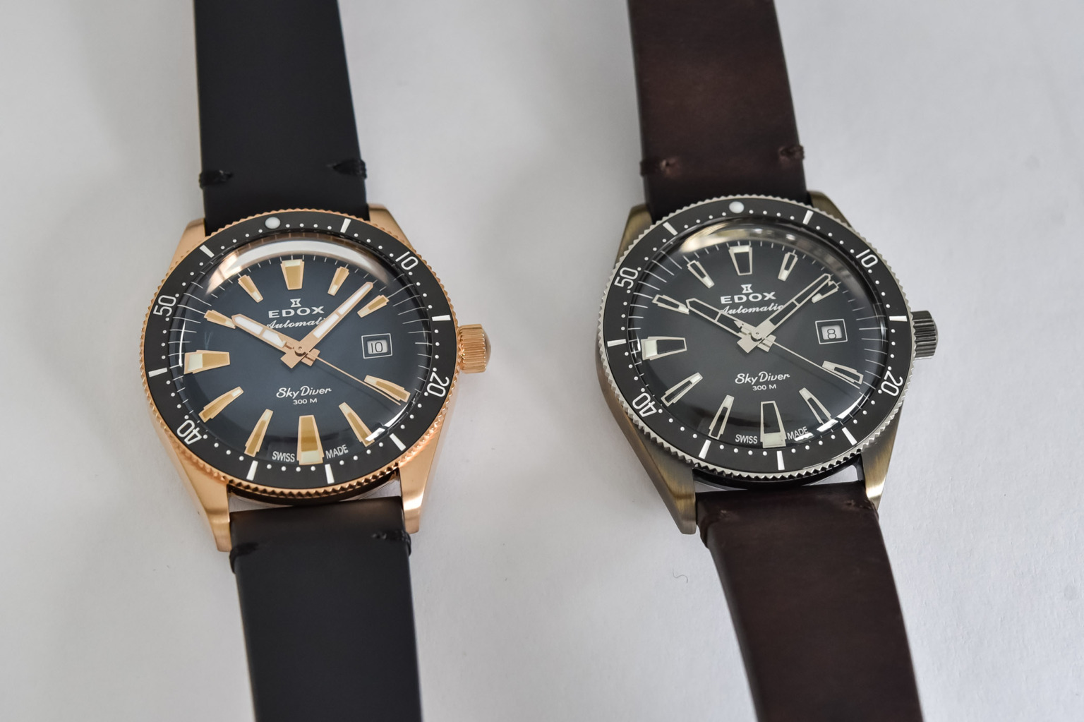 Hands-On Edox Skydiver Automatic Limited Editions Aged Steel & Bronze