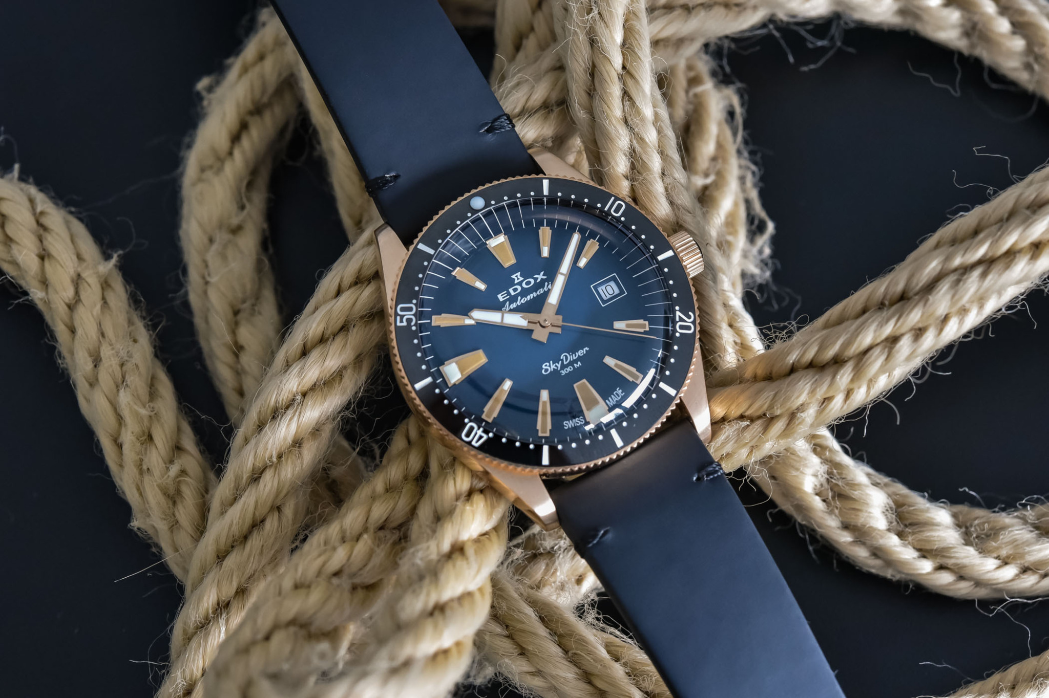 Hands-On Edox Skydiver Automatic Limited Editions Aged Steel & Bronze