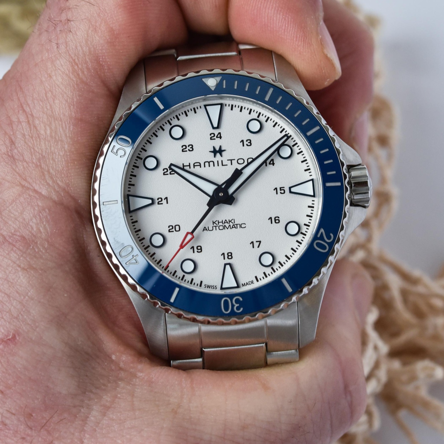 Hands-On - The New Hamilton Khaki Navy Scuba Auto 43mm Silver Dial