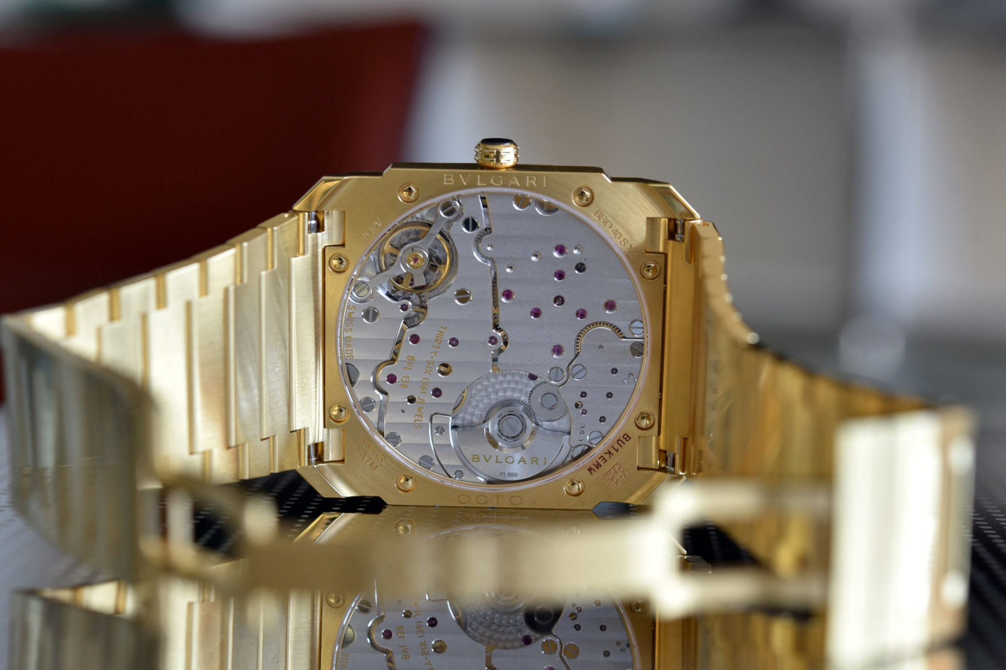 The US-only Bulgari Octo Finissimo Automatic in yellow gold.