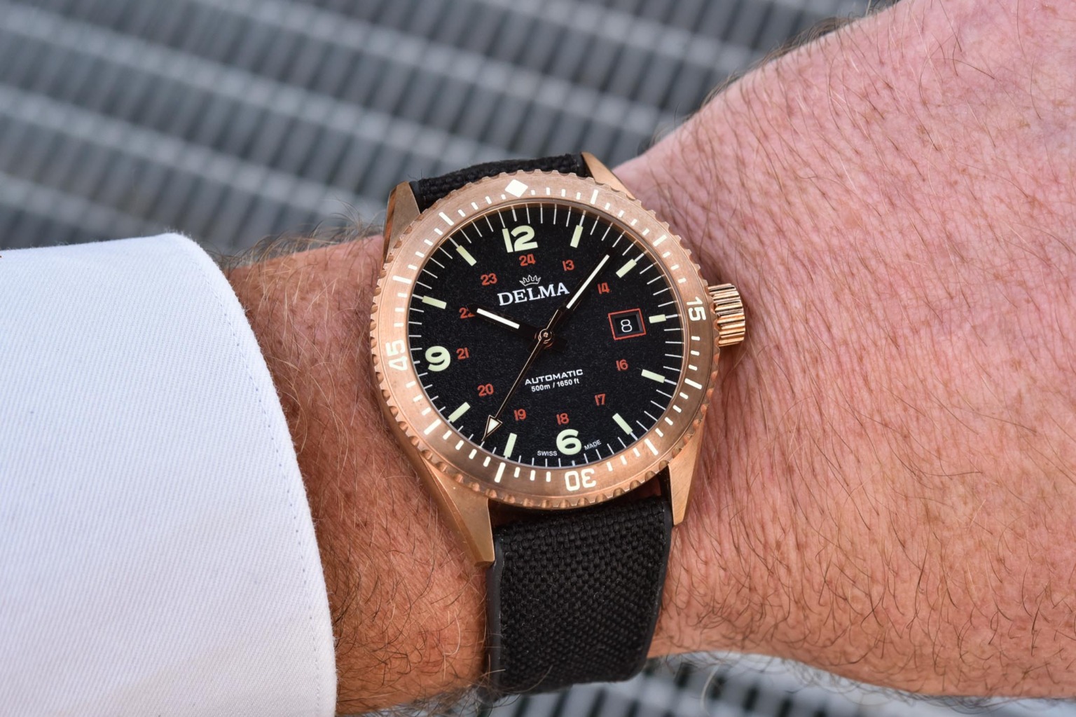 Review - The Accessible Delma Cayman Bronze Field Watch Automatic