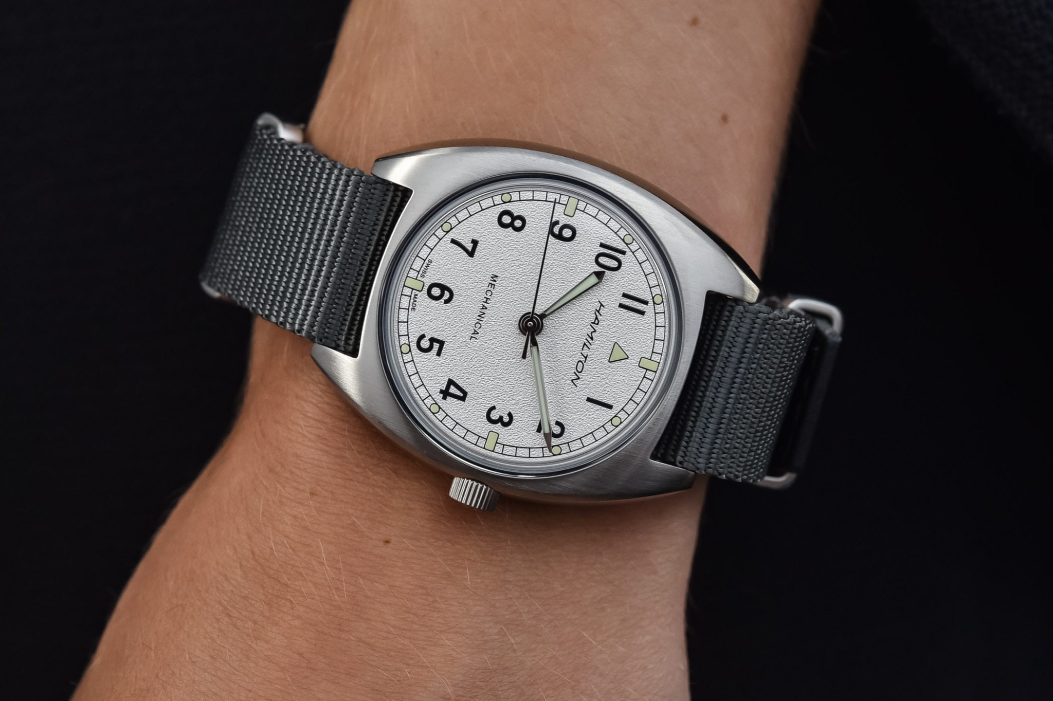Hands-On - New Blue / White Hamilton Khaki Aviation Pilot Pioneer ...