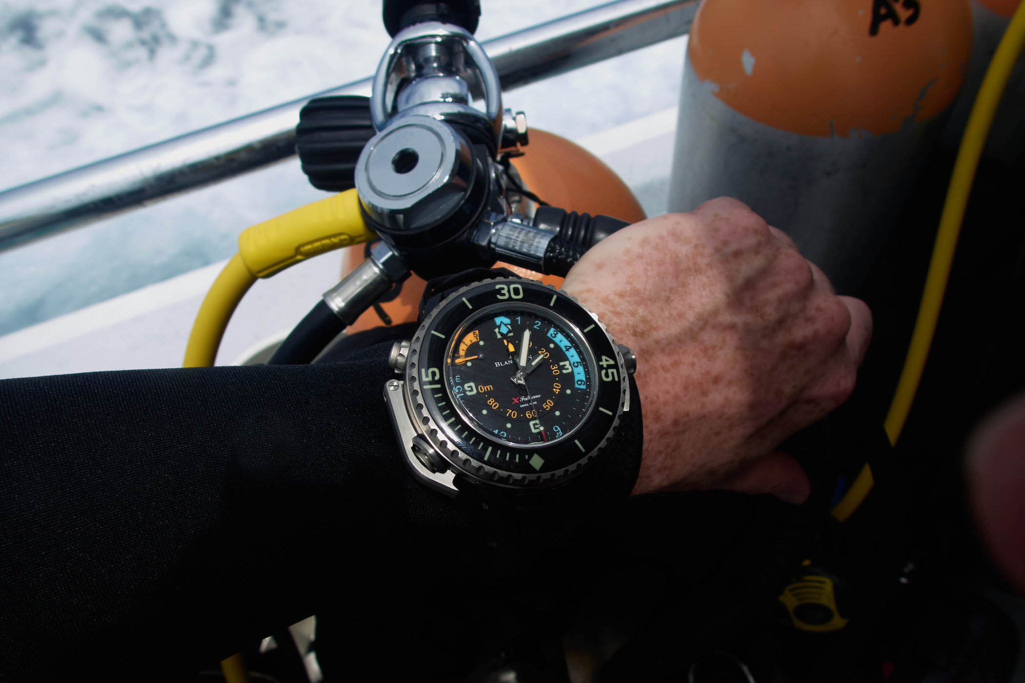 Diving Review - The Blancpain Fifty Fathoms X Fathoms Underwater