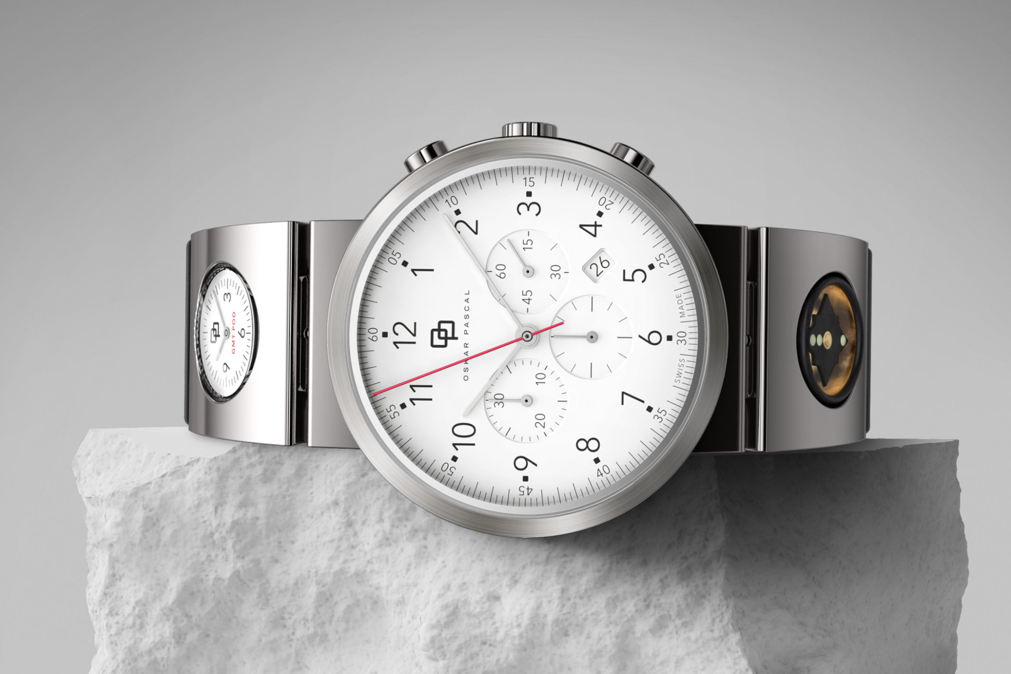 Introducing - The Racing Red Steel edition of the Oskar Pascal Chrono