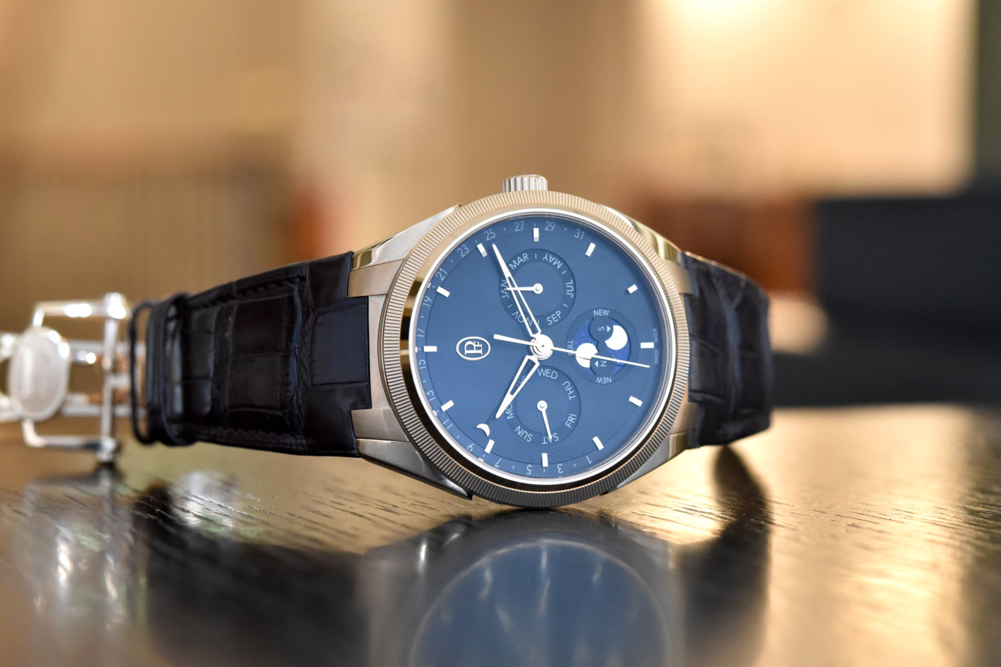 Introducing - Parmigiani Fleurier brings alligator straps to the Tonda PF