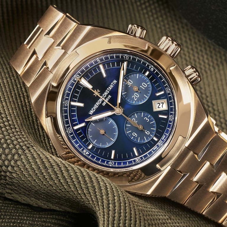 News - Vacheron Constantin Overseas Chronograph Pink Gold & Blue Dial