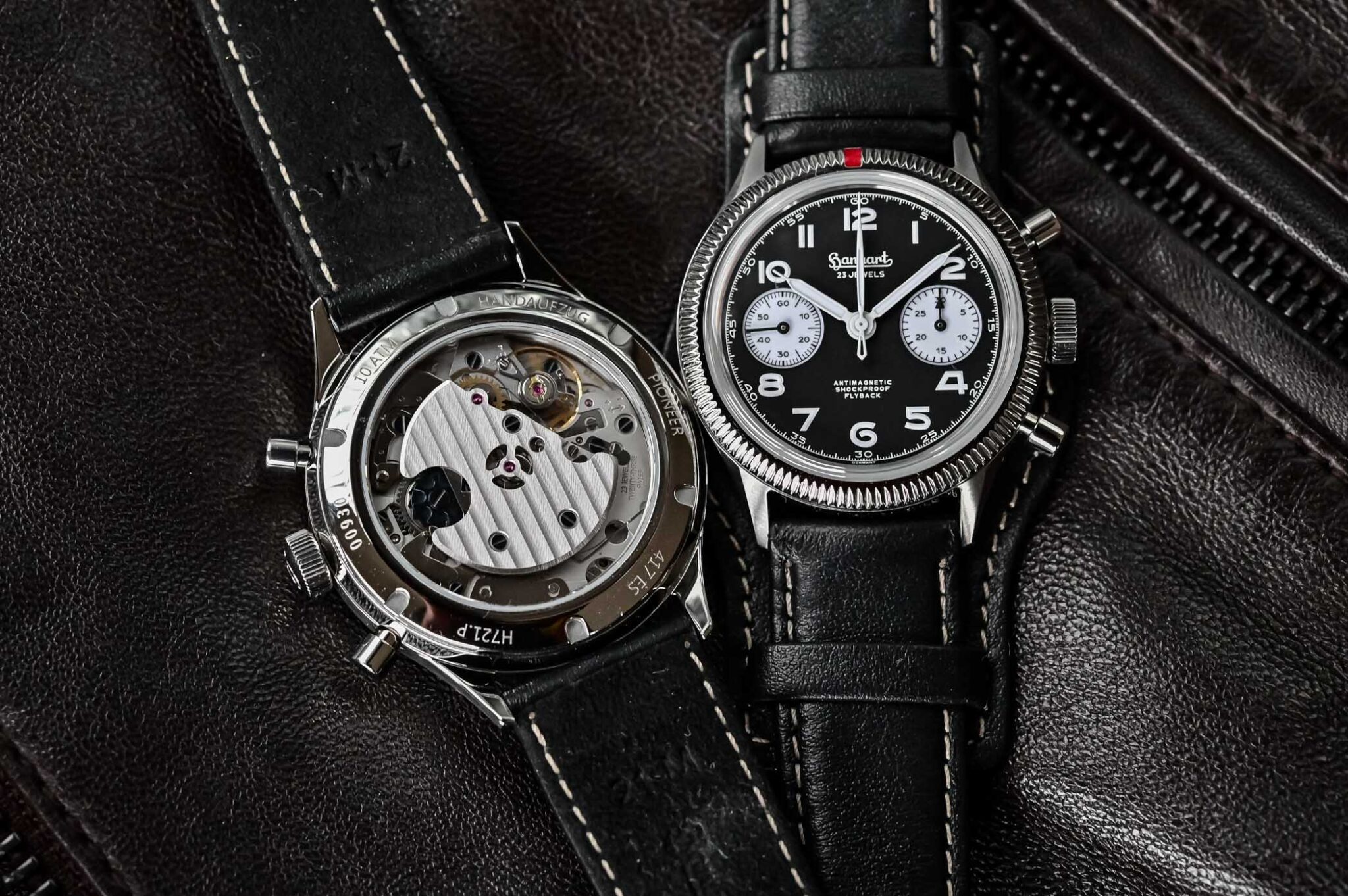 Hands-On Hanhart 417 ES 1954 Flyback Panda 39 and 42