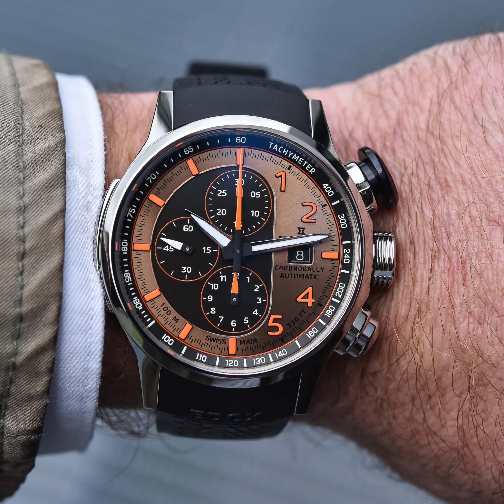 Hands-On Edox Chronorally Automatic Chronograph (Specs/Price)