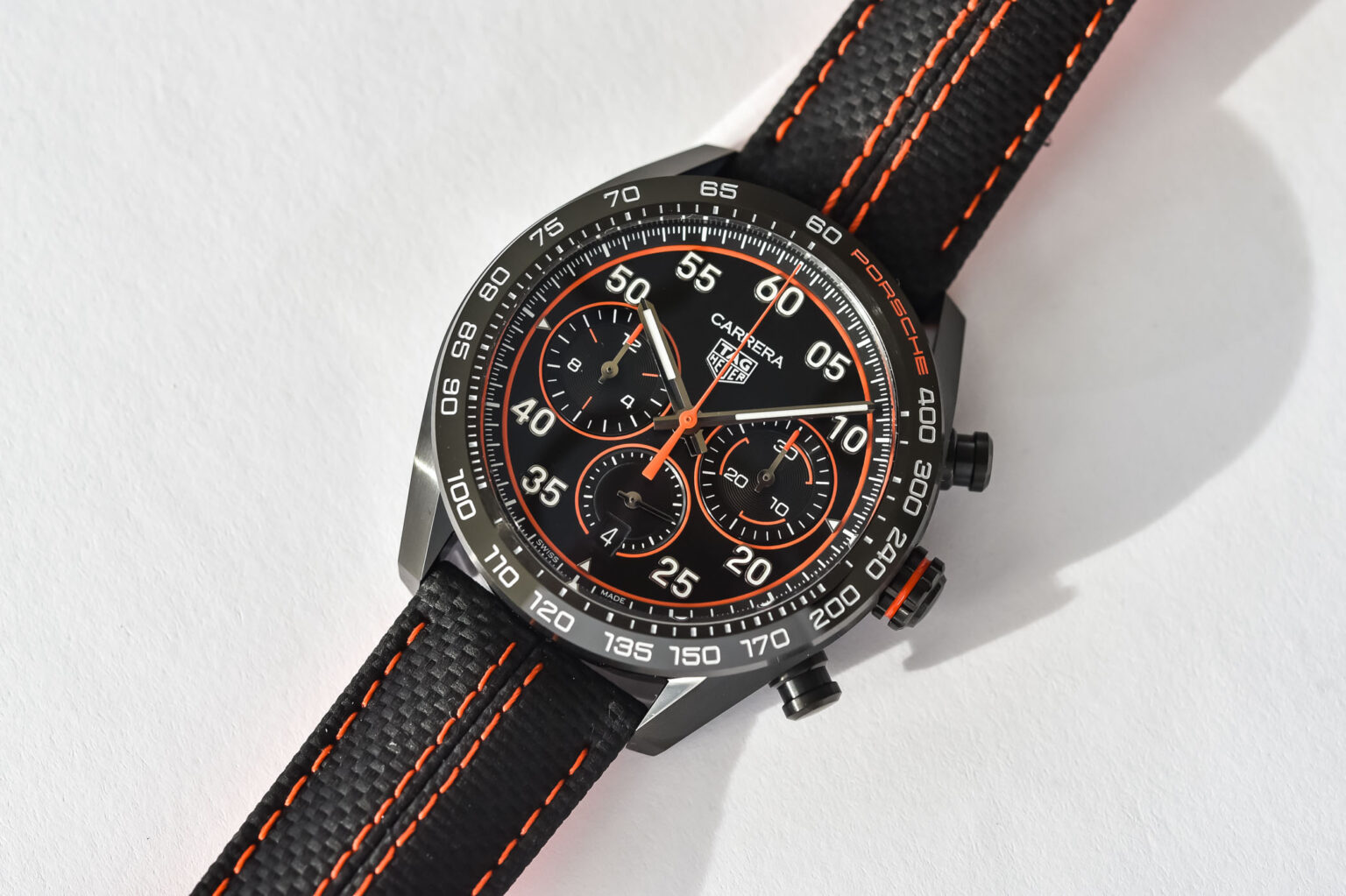 Hands-On With The New TAG Heuer Carrera x Porsche Orange Racing