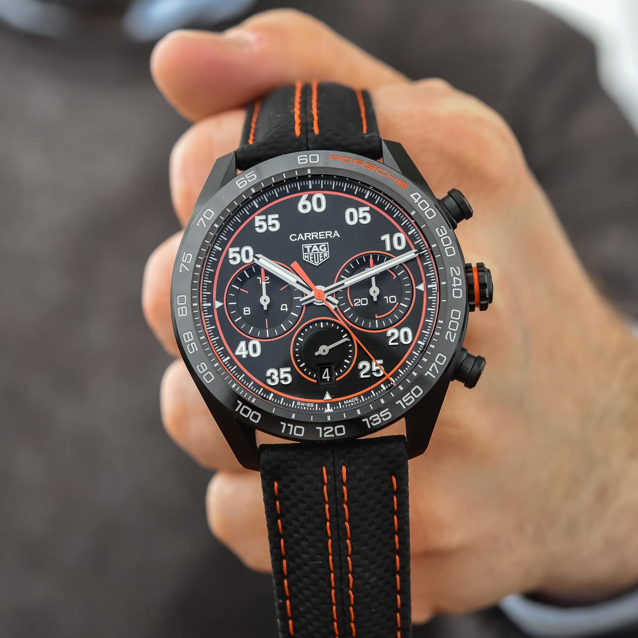 Hands-On With The New TAG Heuer Carrera x Porsche Orange Racing