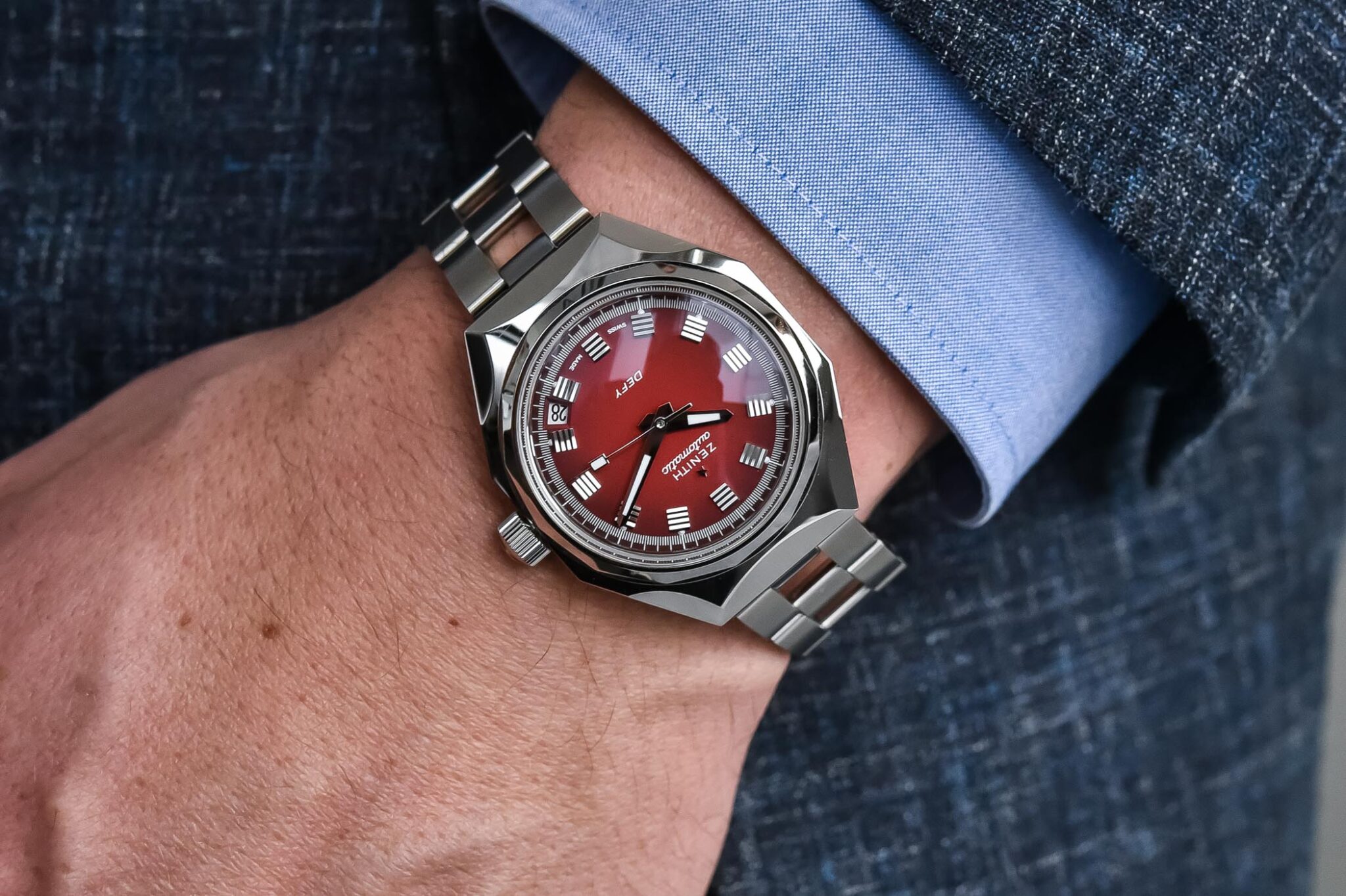 Hands-On - The New Zenith Defy Revival A3691 Burgundy Dial