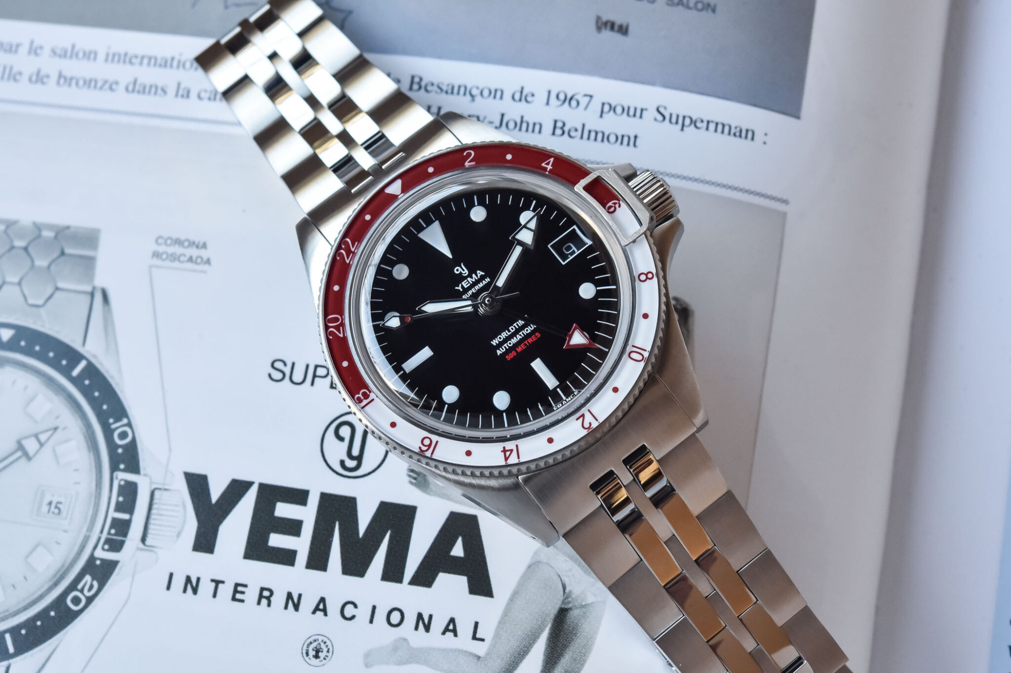 Hands-On With The Latest Editions Of The Yema Superman 500 GMT